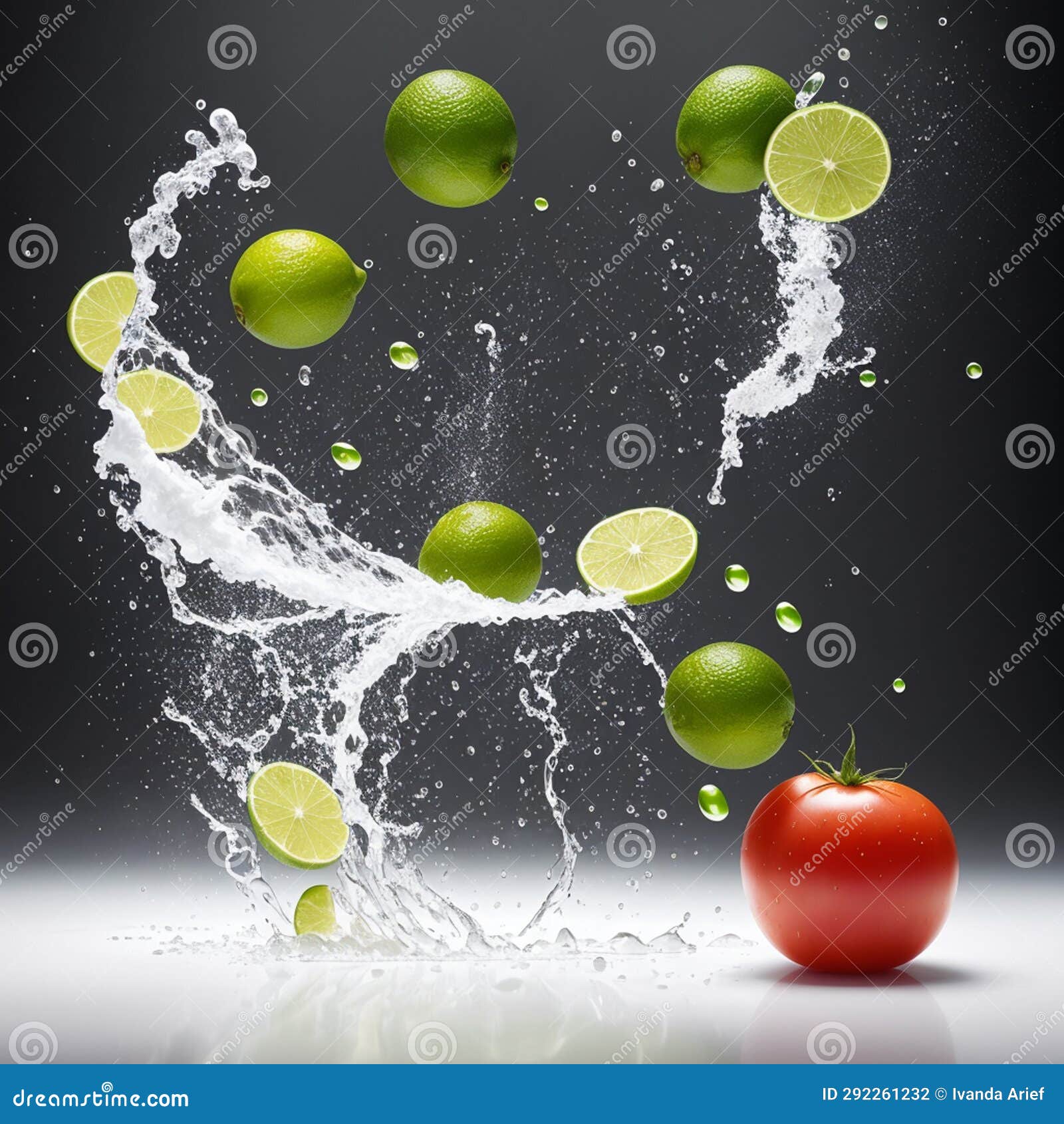 Fruits Lemon Explode with Huge Particles Splashing on the Air Stock ...