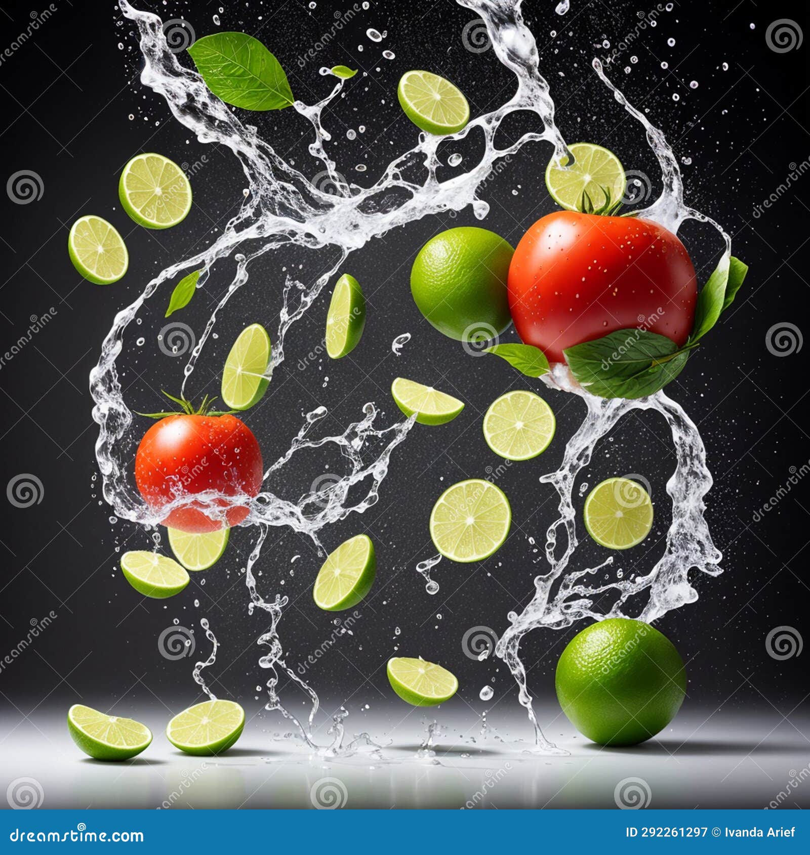 Fruits Lemon Explode with Huge Particles Splashing on the Air Stock ...