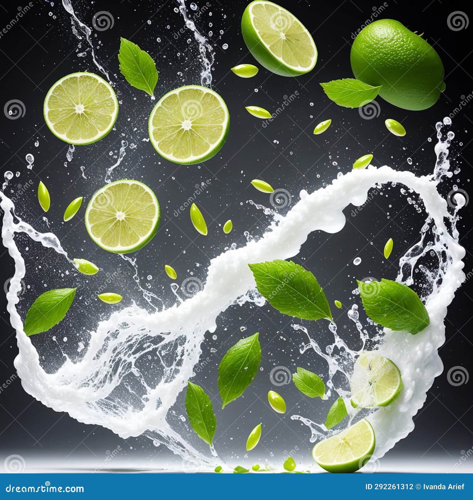 Fruits Lemon Explode with Huge Particles Splashing on the Air Stock ...