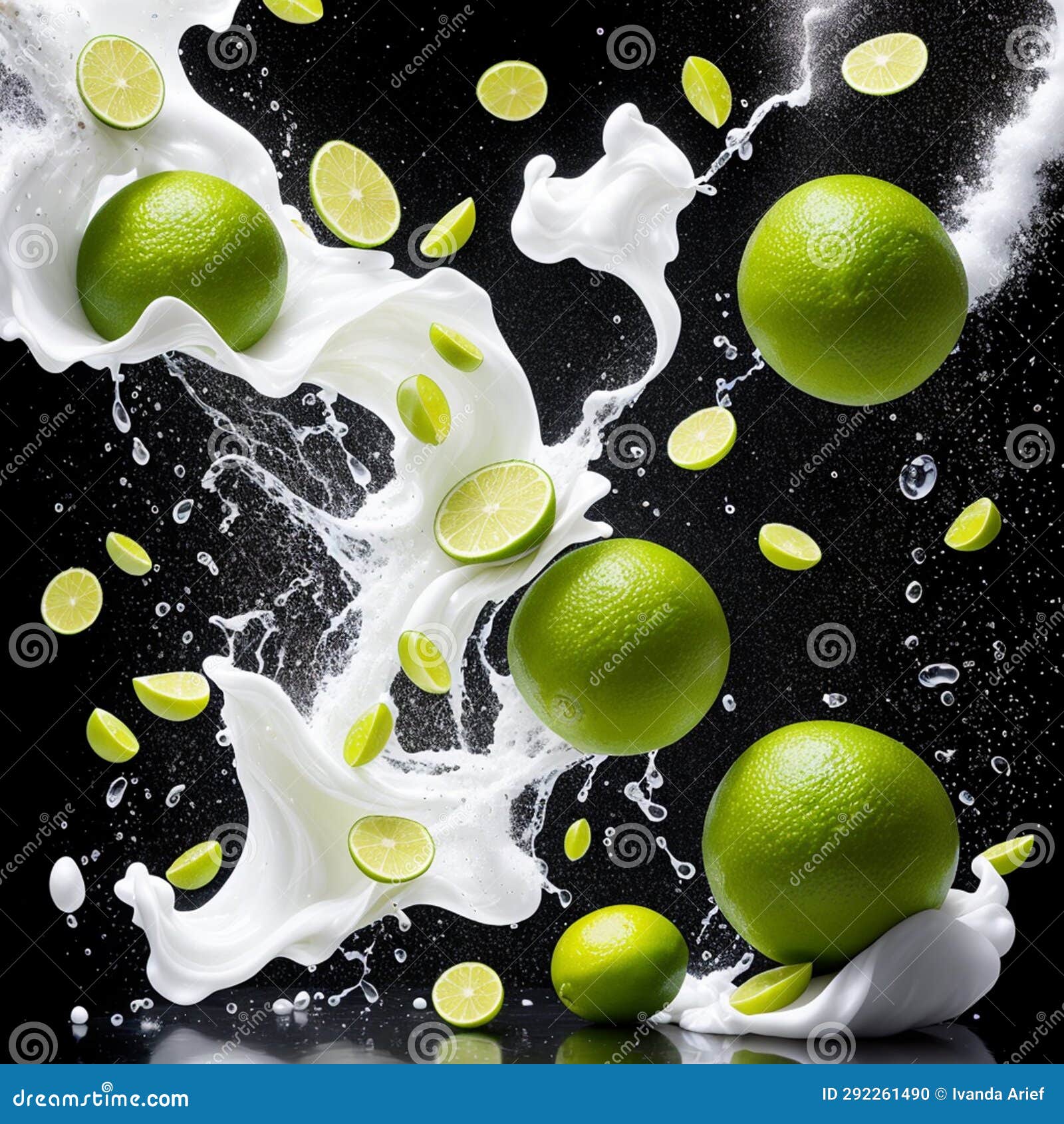 Fruits Lemon Explode with Huge Particles Splashing on the Air Stock ...