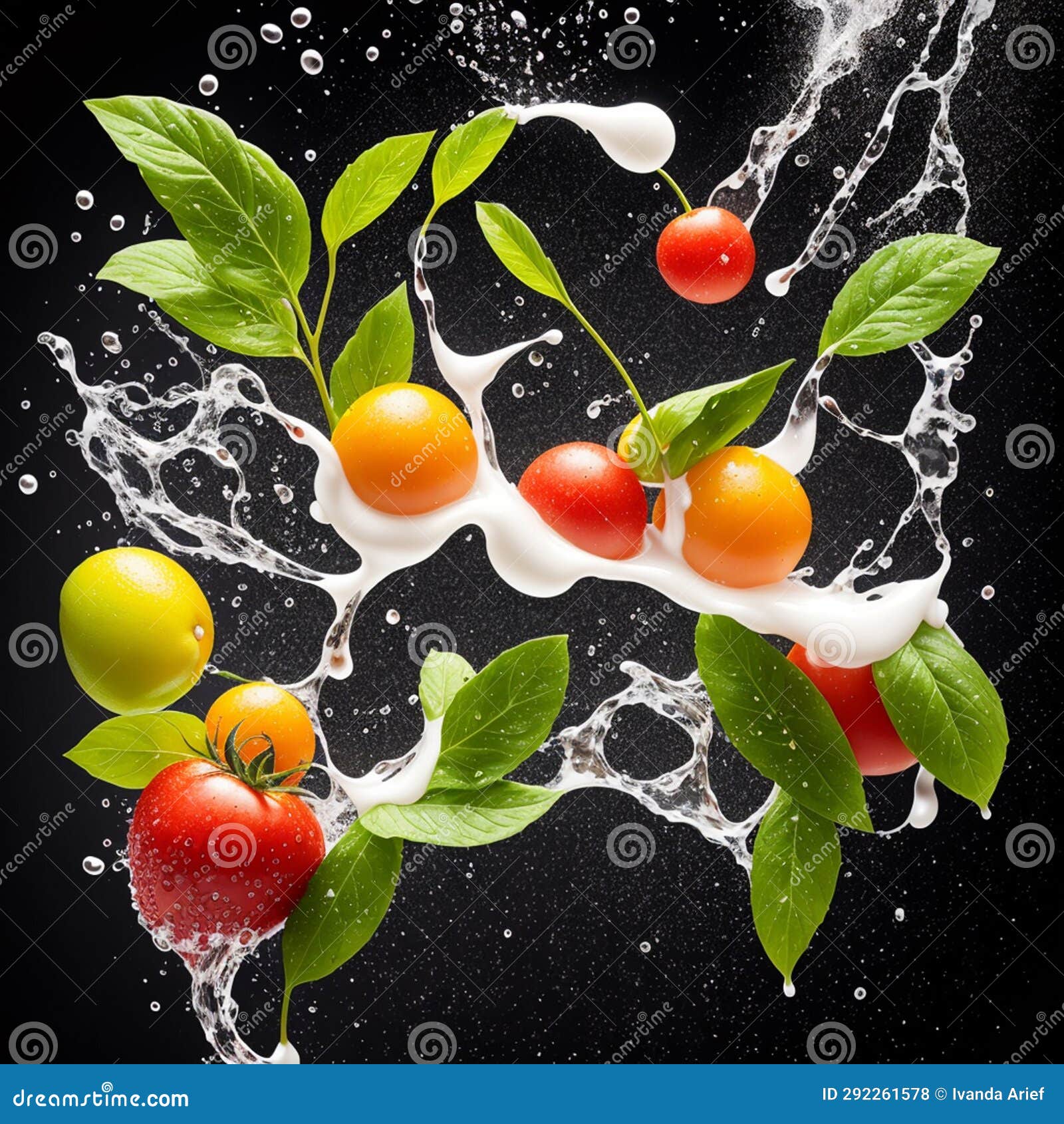 Fruits Lemon Explode with Huge Particles Splashing on the Air Stock ...