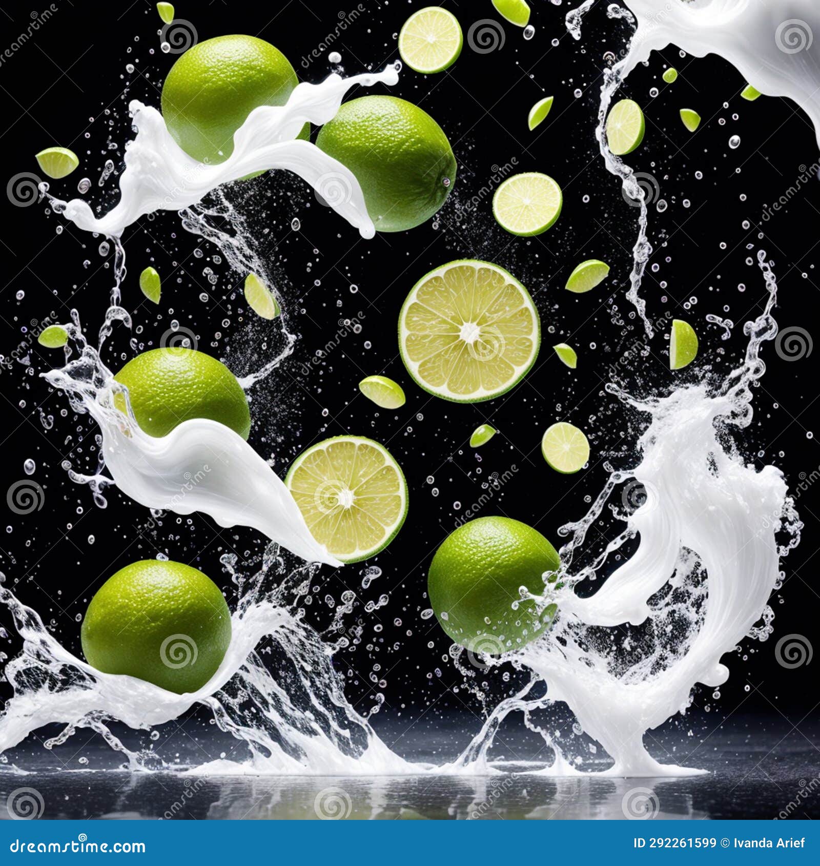 Fruits Lemon Explode with Huge Particles Splashing on the Air Stock ...