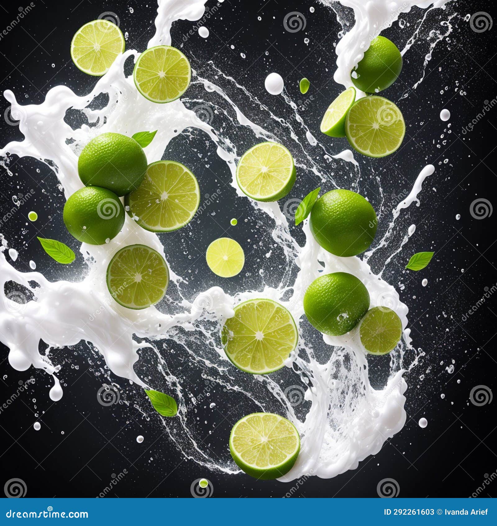 Fruits Lemon Explode with Huge Particles Splashing on the Air Stock ...