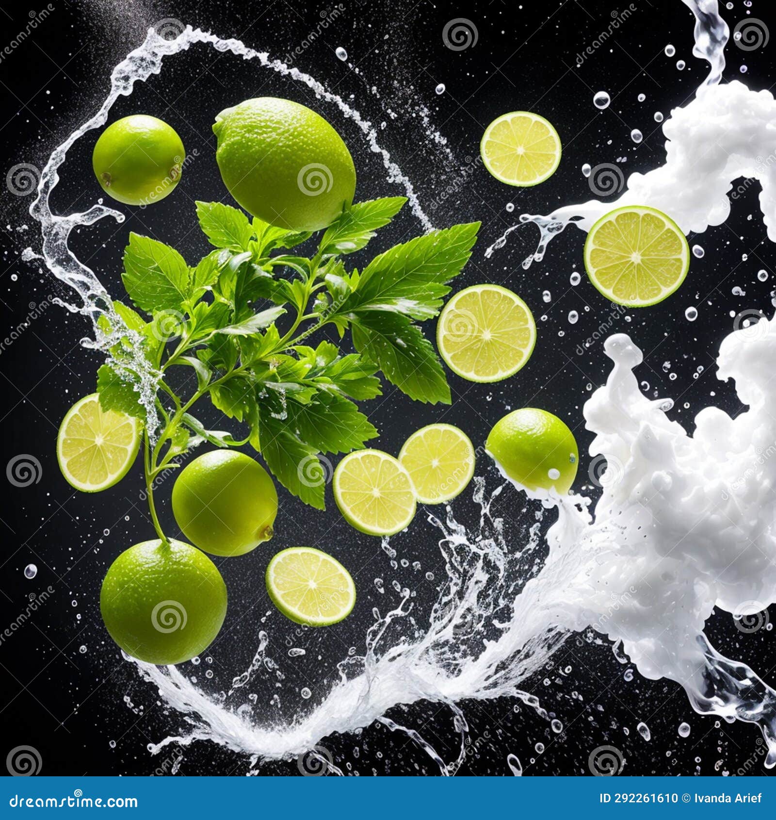 Fruits Lemon Explode with Huge Particles Splashing on the Air Stock ...