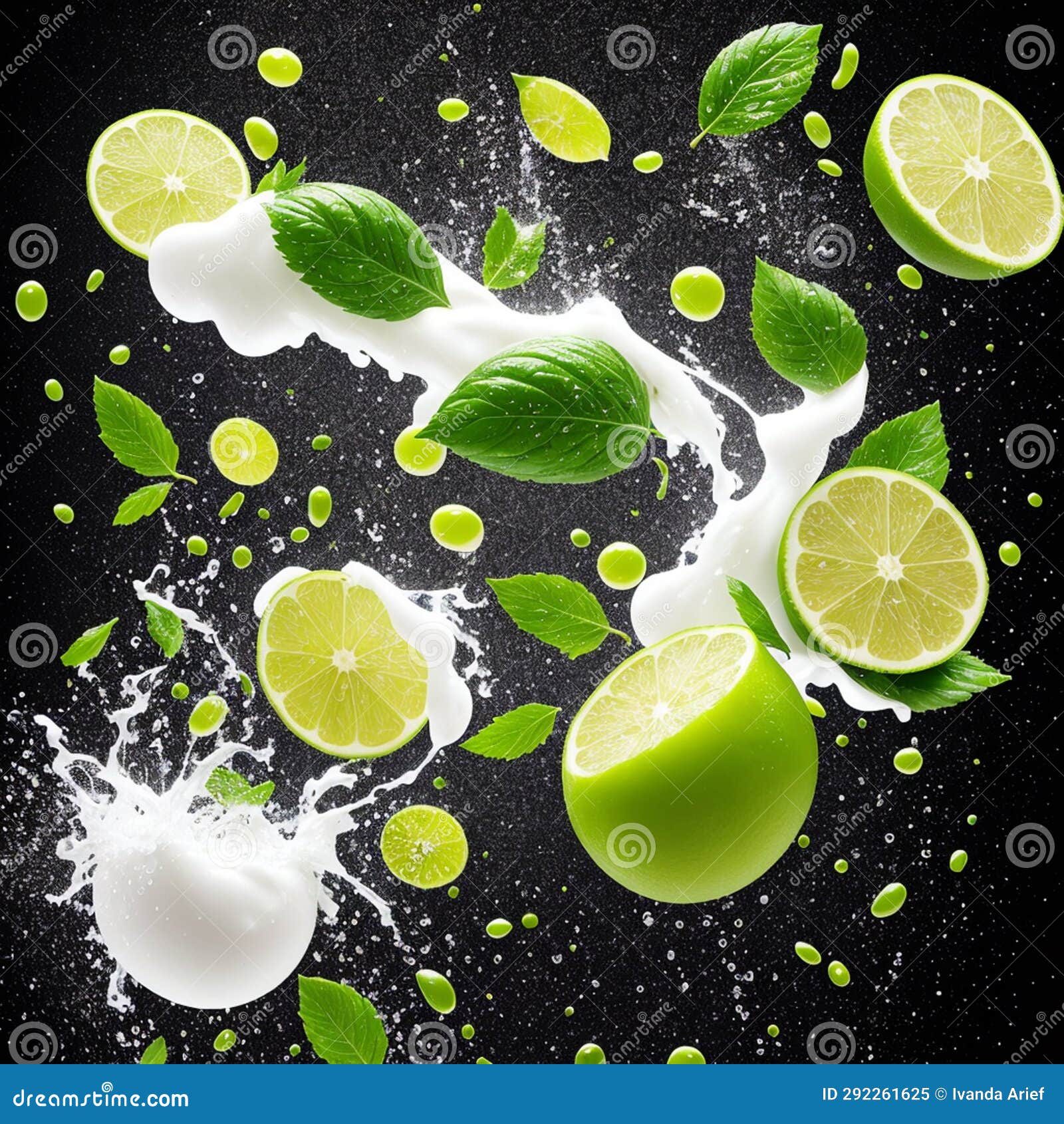 Fruits Lemon Explode with Huge Particles Splashing on the Air Stock ...