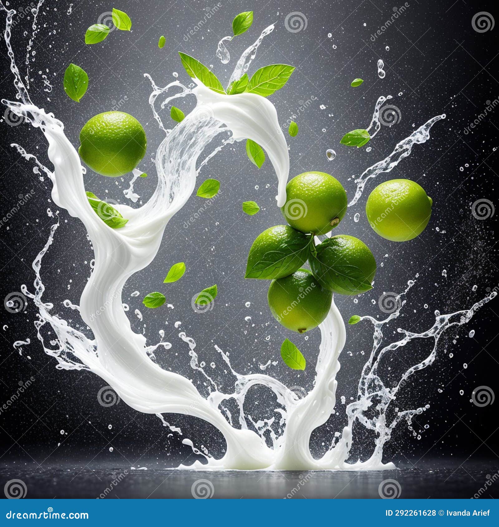 Fruits Lemon Explode with Huge Particles Splashing on the Air Stock ...
