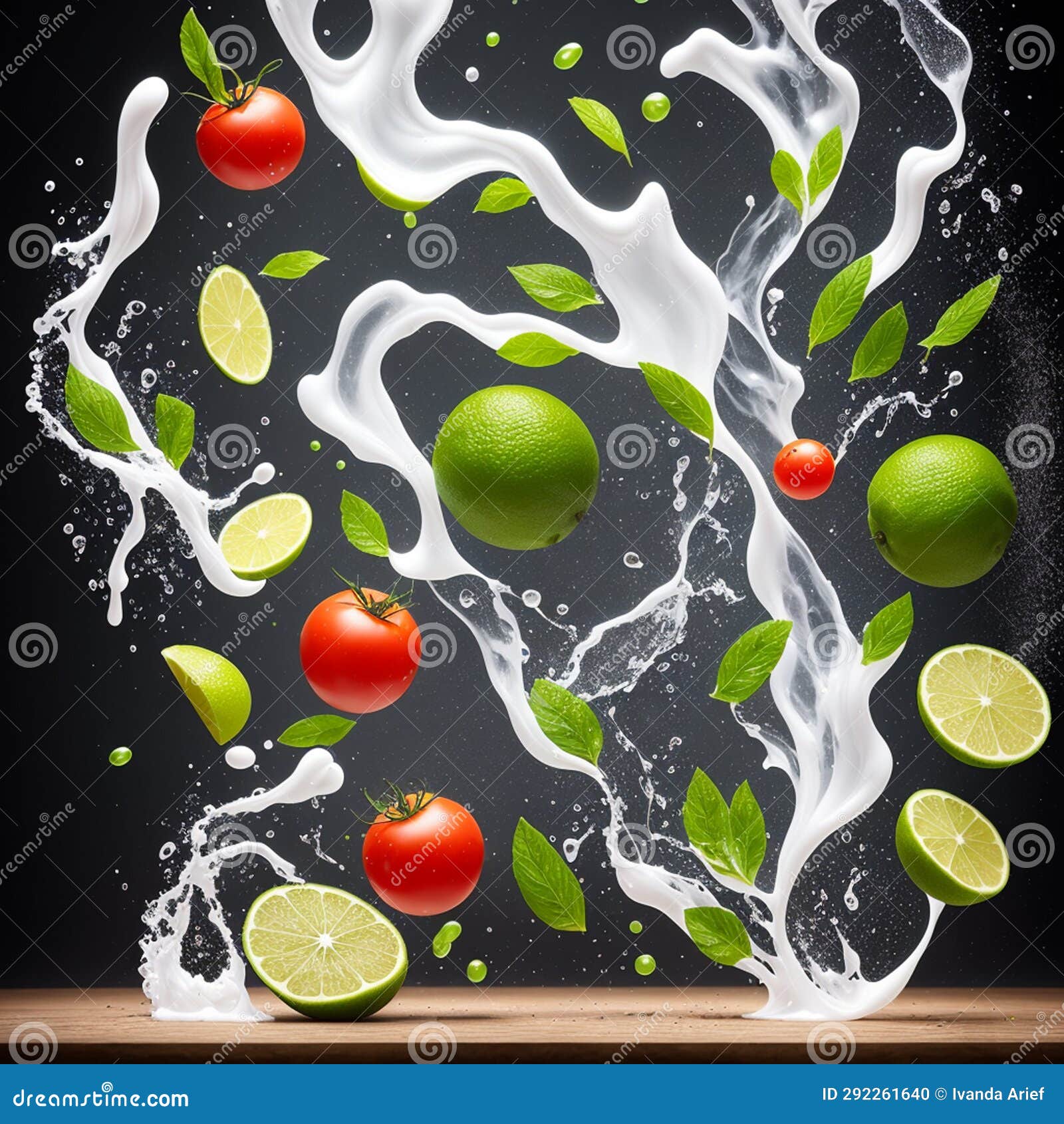 Fruits Lemon Explode with Huge Particles Splashing on the Air Stock ...