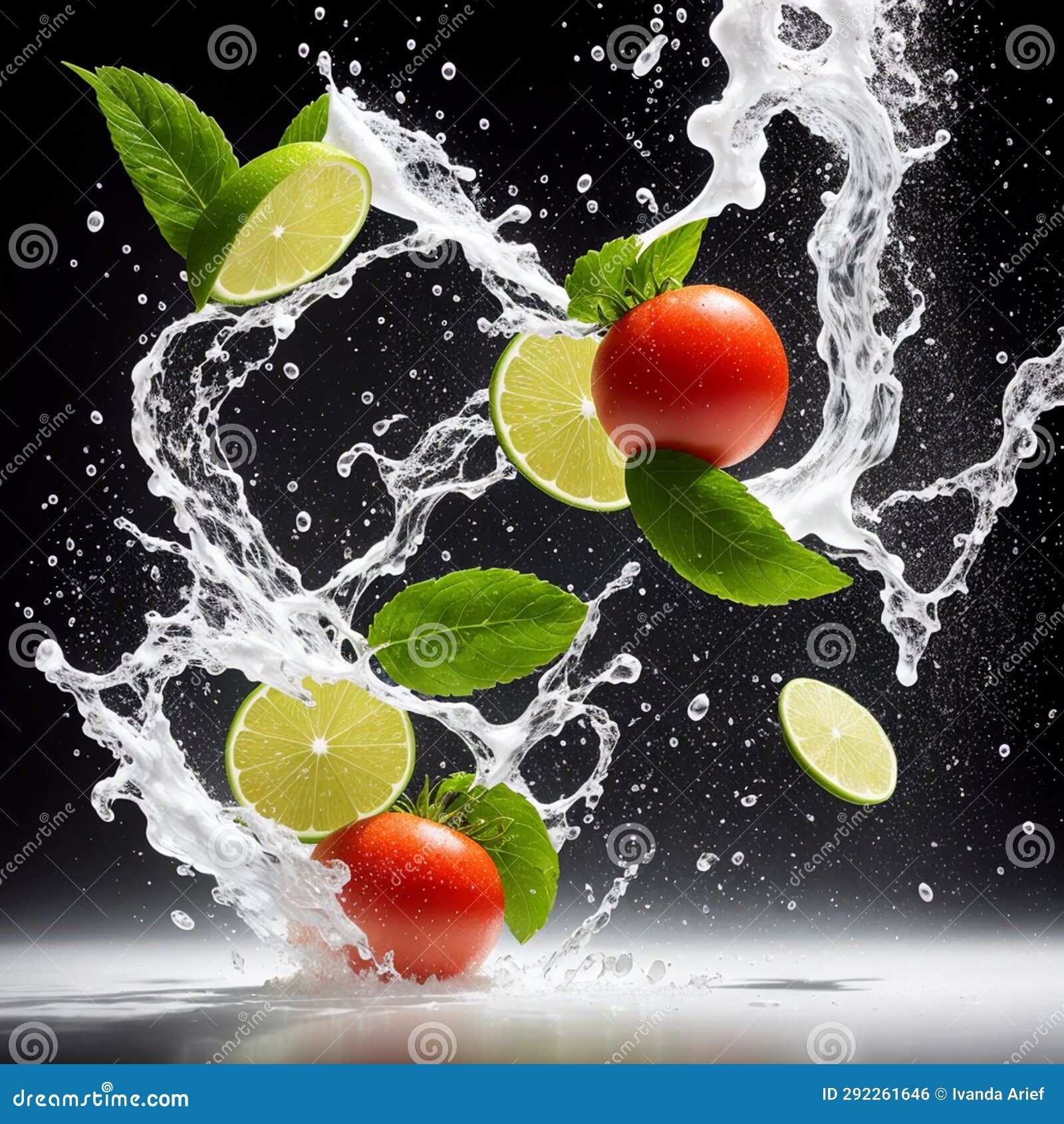 Fruits Lemon Explode with Huge Particles Splashing on the Air Stock ...