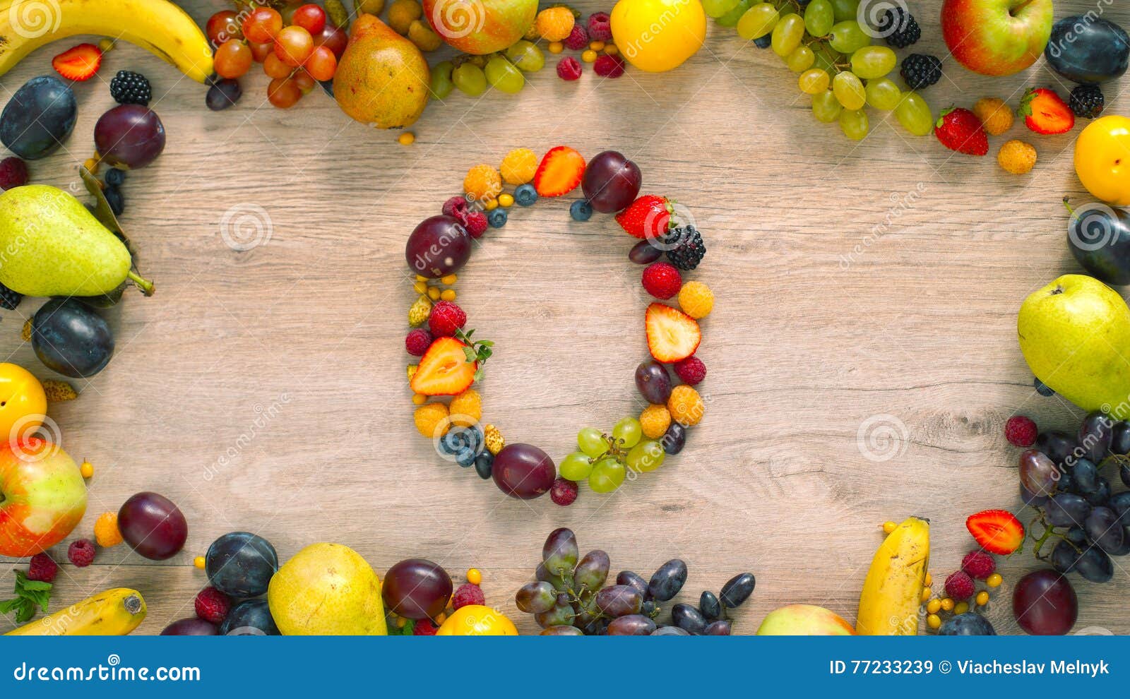 Fruits made letter O stock image. Image of lettering - 77233239