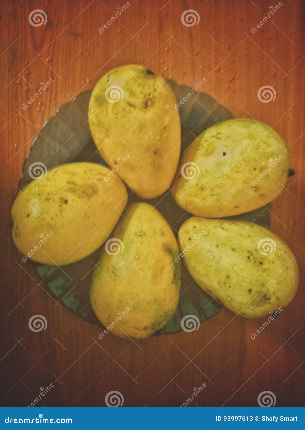 Fruits stock image. Image of plate, mangoes, waterdrops - 93997613