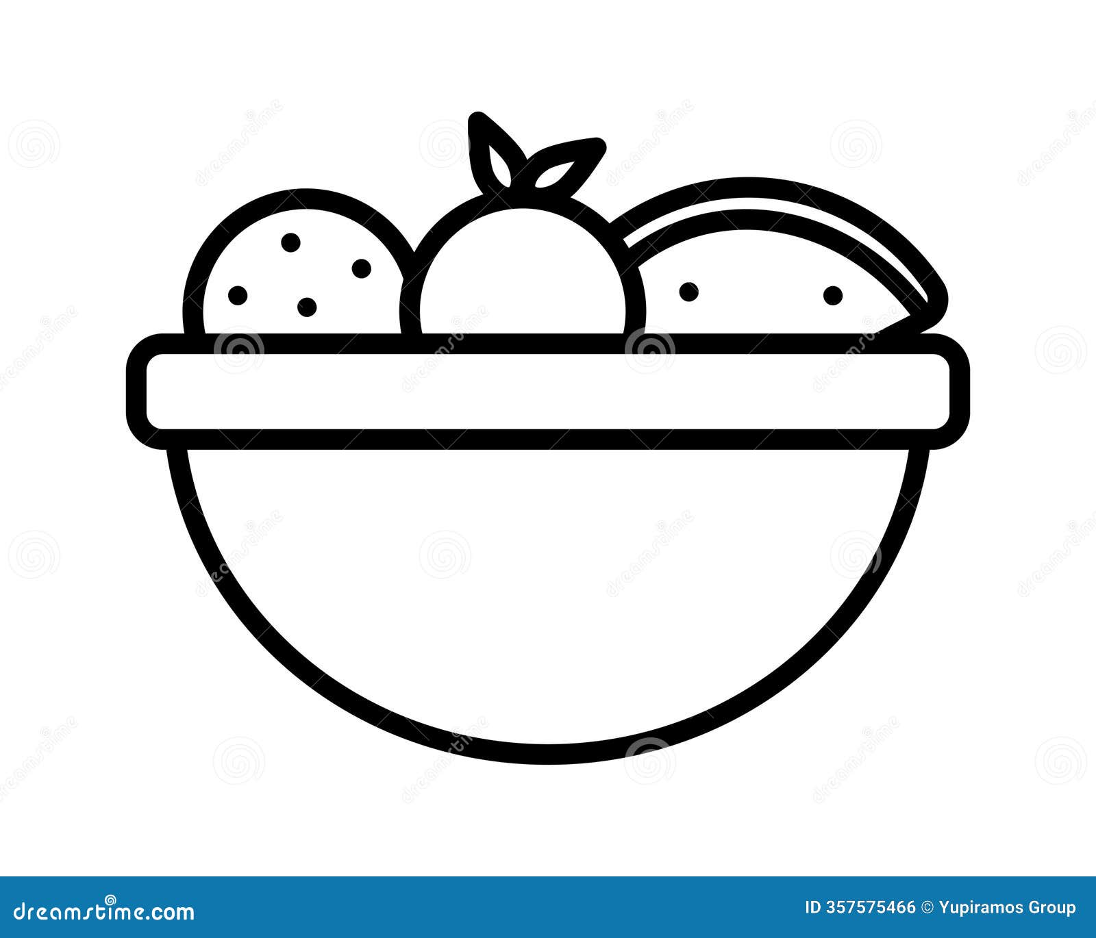 Fruits Minimalist Food Coloring Style Stock Illustration - Illustration ...