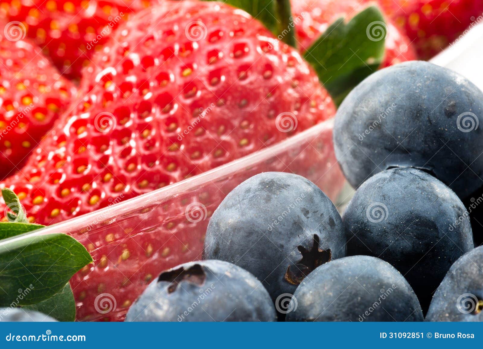 Fruits Mix Packaged Closeup Stock Image - Image of leaf, blueberry ...