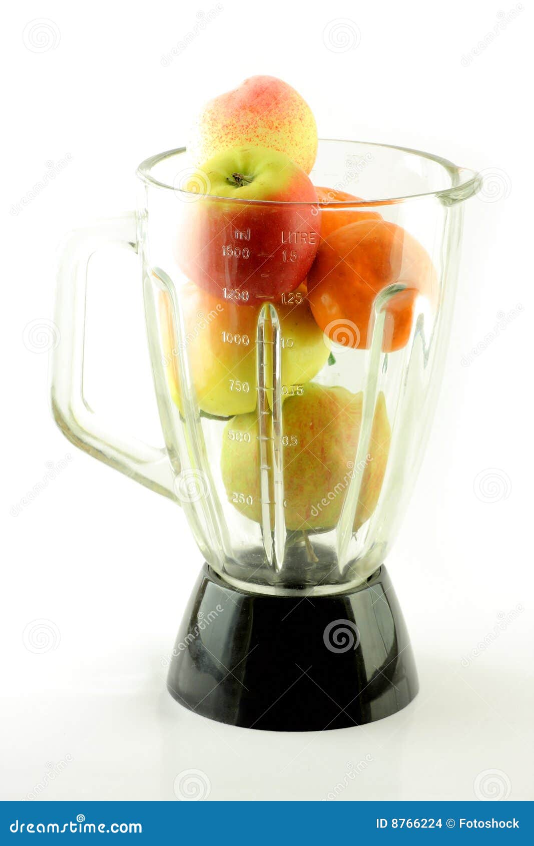 Fruits in mixer stock photo. Image of apple, health, measure - 8766224