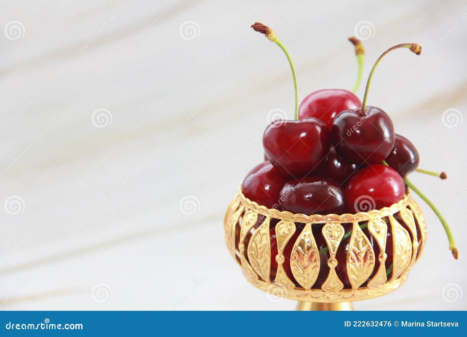 Fruits of Natural Fresh Red Cherries Stock Photo - Image of colours ...
