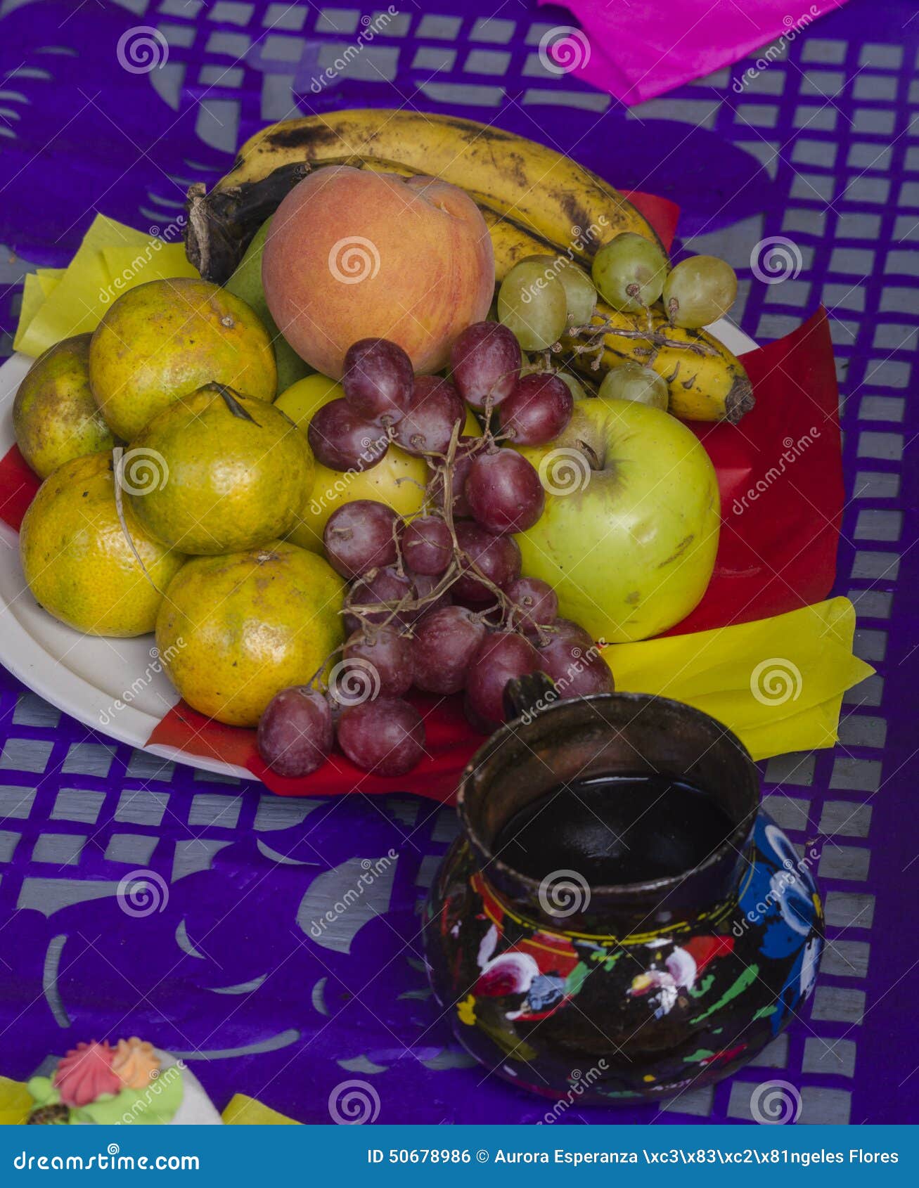 Fruits on an Offering Altar Stock Photo - Image of tradition, banana ...