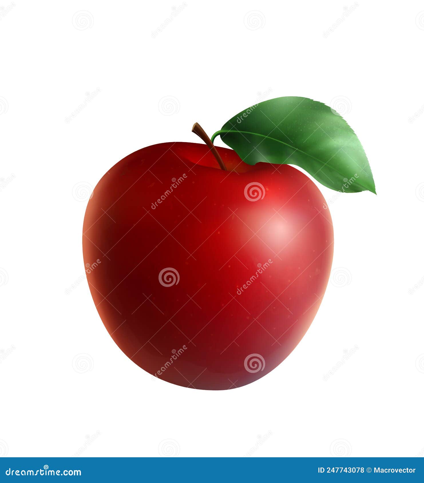 Realistic Red Apple Composition Stock Illustration - Illustration of ...