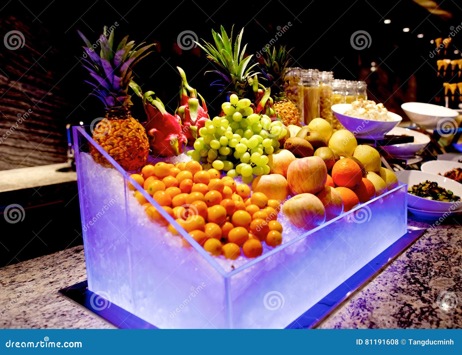 Fruits in Restaurant Buffet Stock Photo - Image of appetizer, food ...