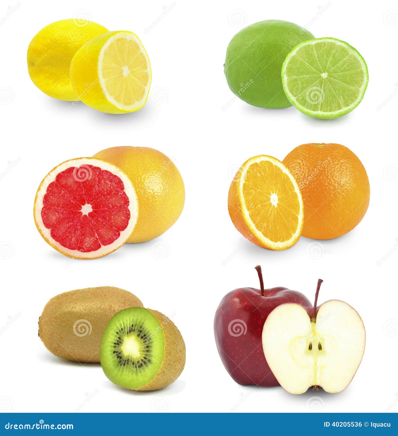 Fruits stock photo. Image of macro, halves, citrus, healthy - 40205536