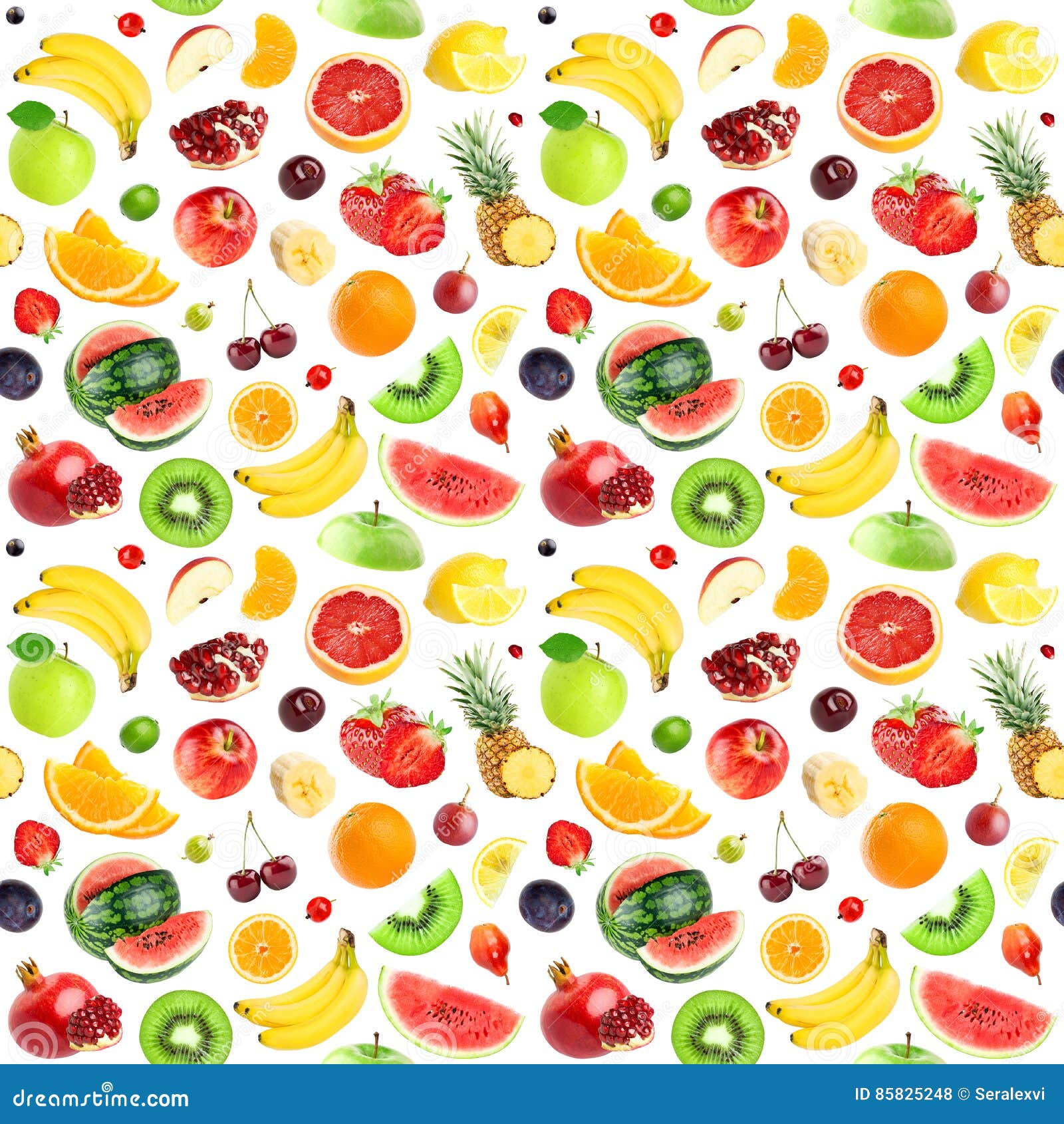 Fruits seamless pattern stock photo. Image of kiwi, fresh - 85825248