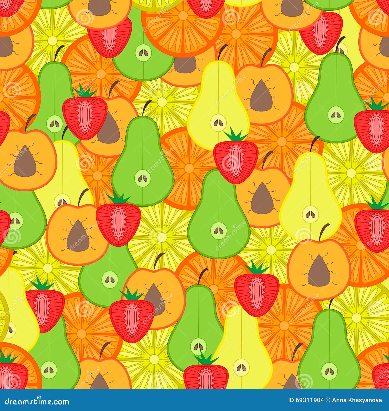 Fruits seamless pattern stock vector. Illustration of blackberry - 69311904