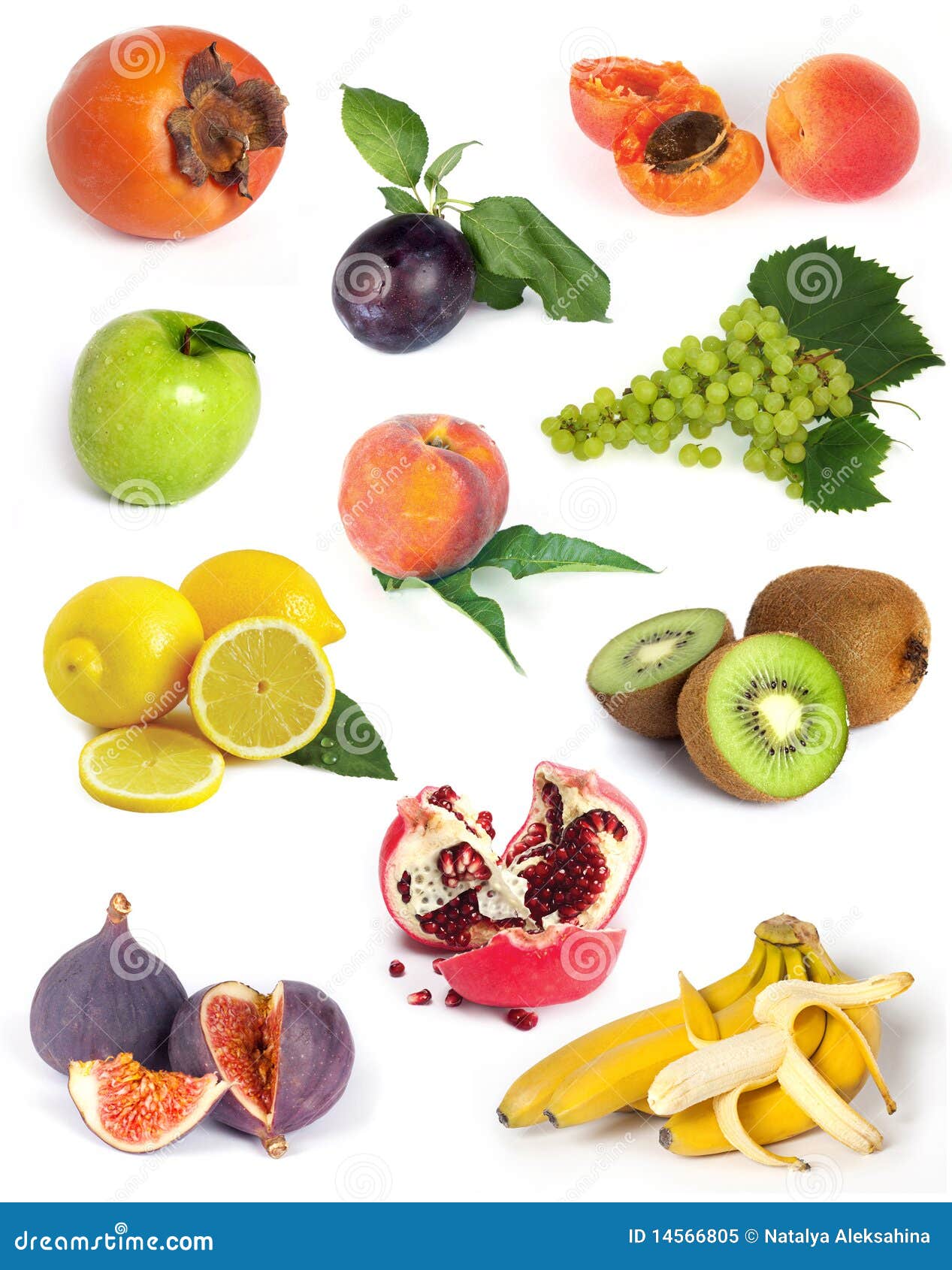 Fruits set stock image. Image of detail, healthy, health - 14566805