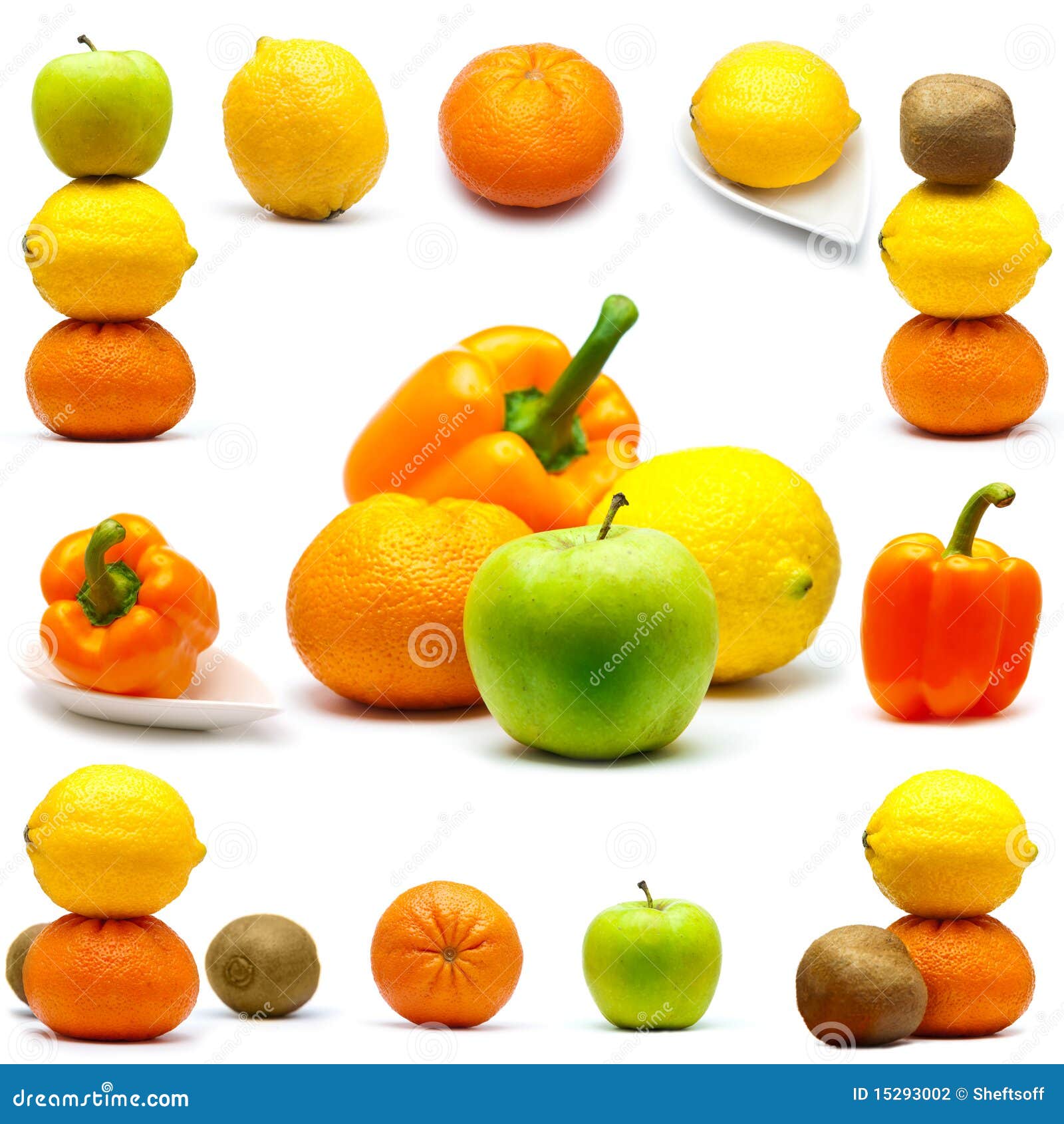 Fruits set stock photo. Image of pepper, single, multi - 15293002