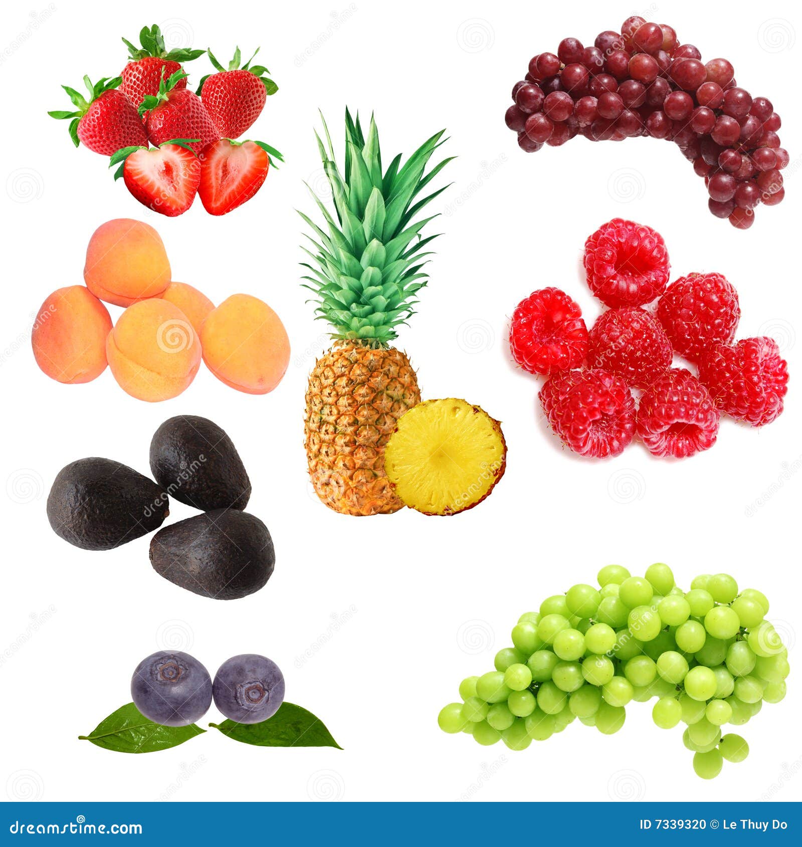 Fruits Set stock photo. Image of apricot, bunch, cluster - 7339320