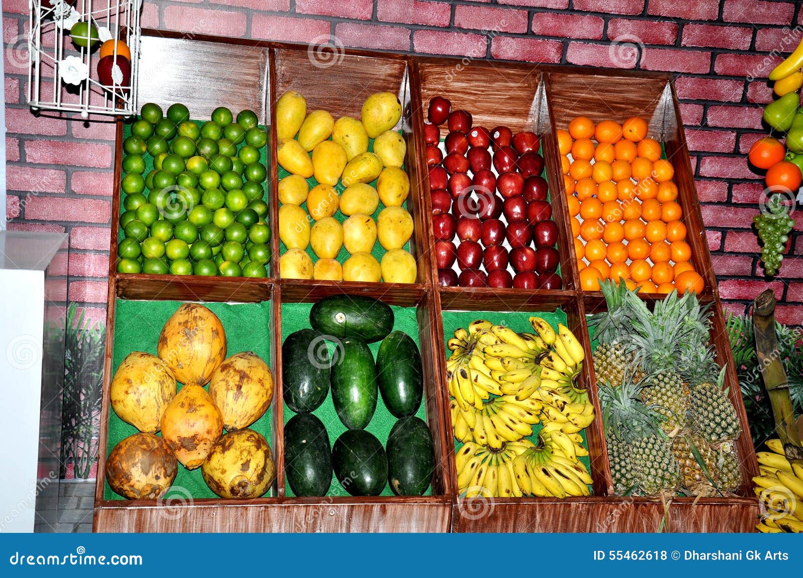 Fruits stall stock photo. Image of concept, natural, decoration - 55462618