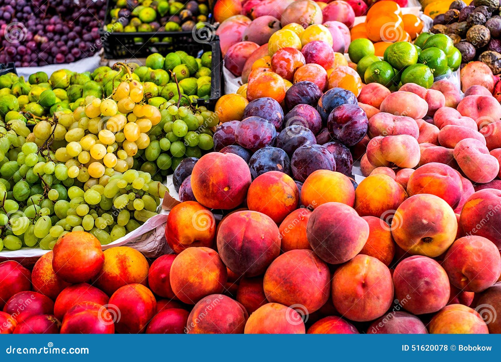 Fruits stall in market stock photo. Image of groceries - 51620078