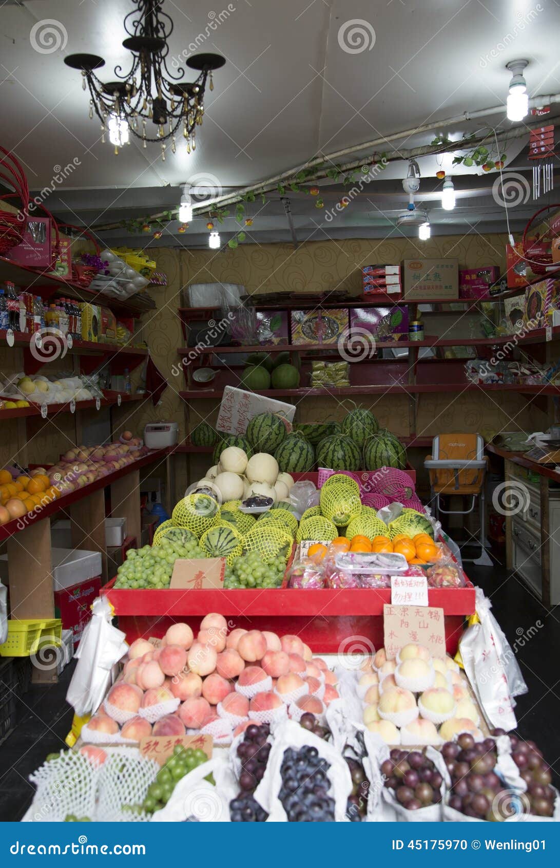 Fruits store editorial image. Image of china, stack, shanghai - 45175970