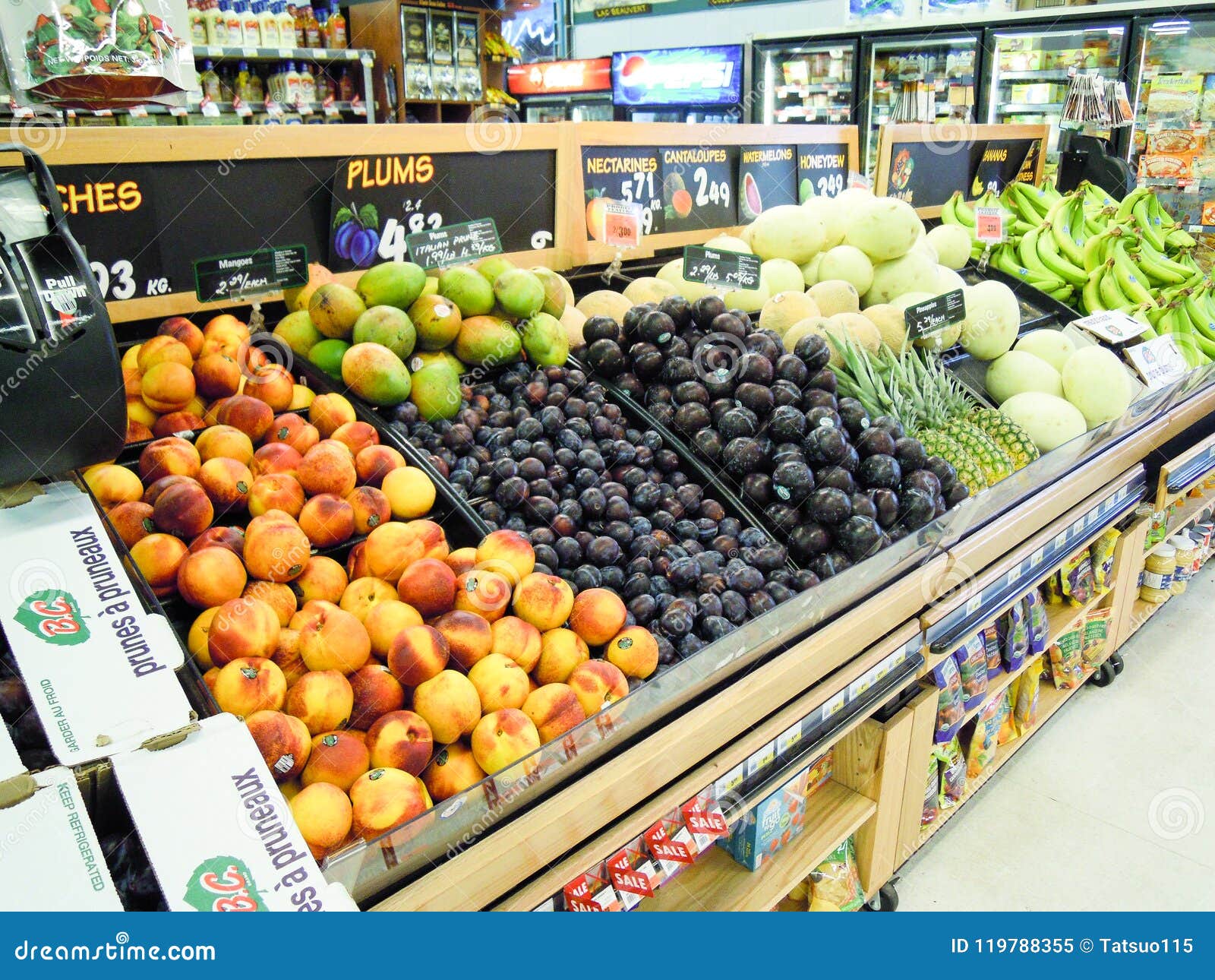 Fruits at a Storefront in Jasper Canada Editorial Image - Image of ...