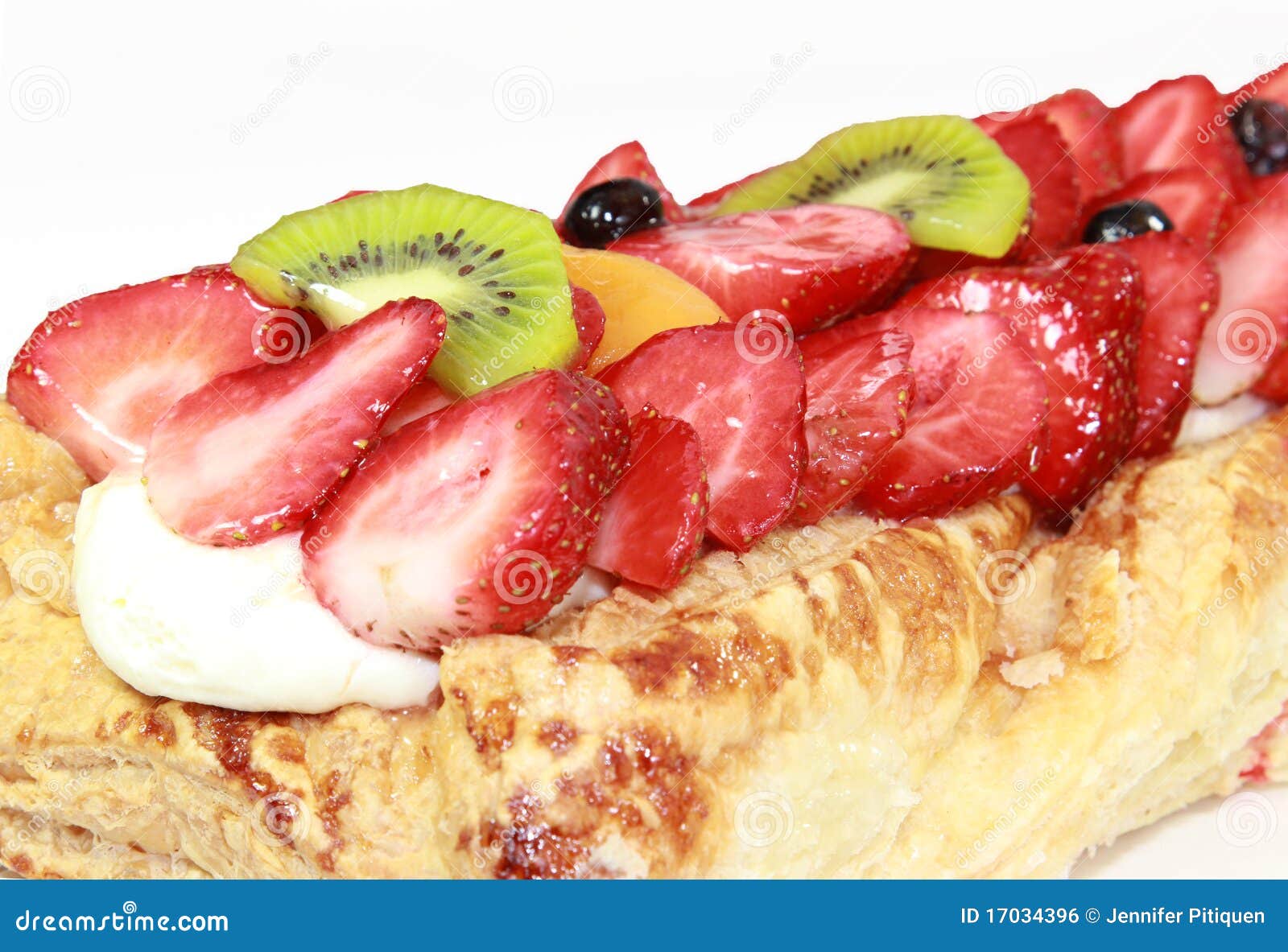 Fruits Strudel stock photo. Image of colors, peach, icing - 17034396