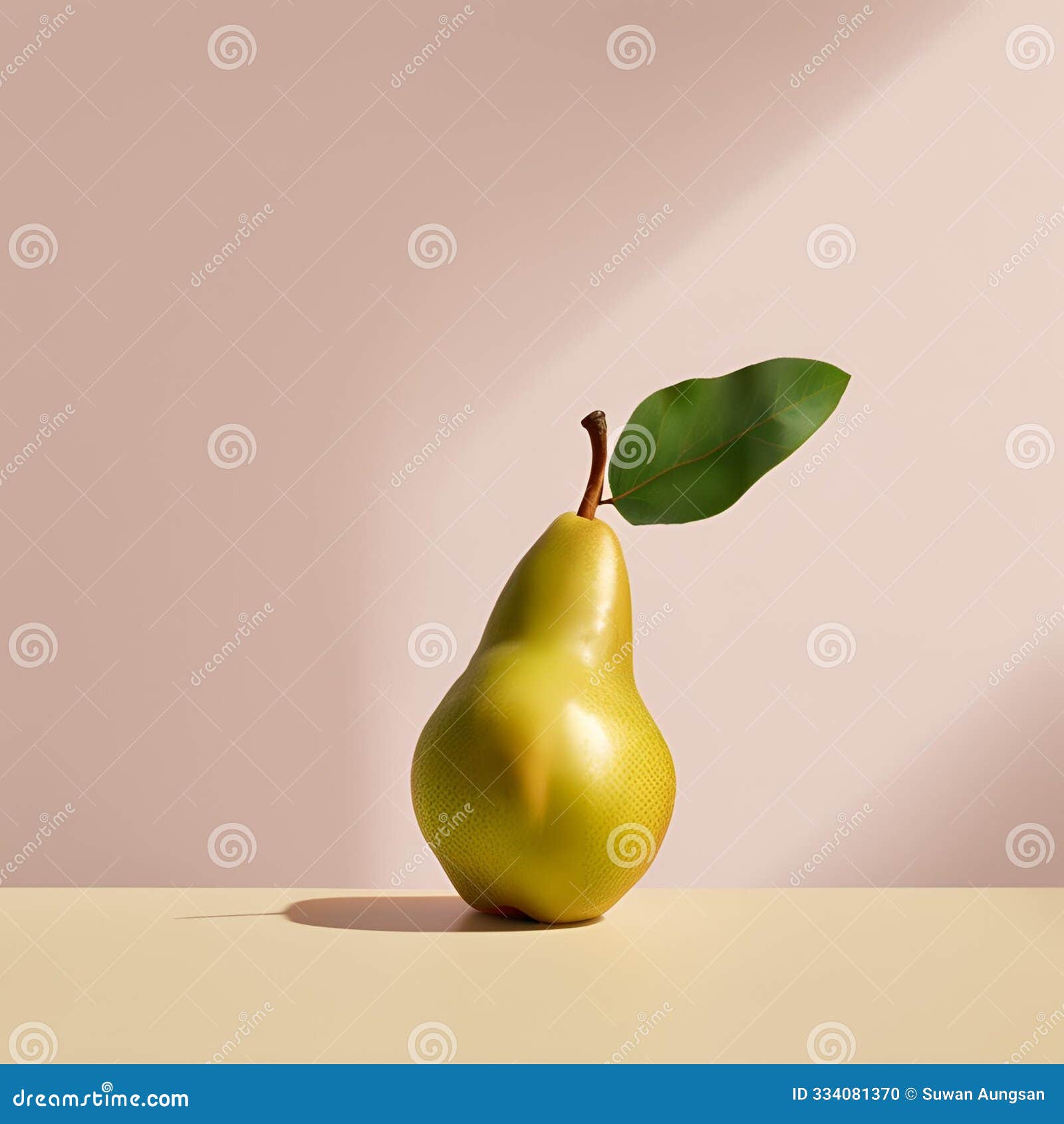 Fruits Studio - a Pear, Front View, Studio Photo Stock Illustration ...