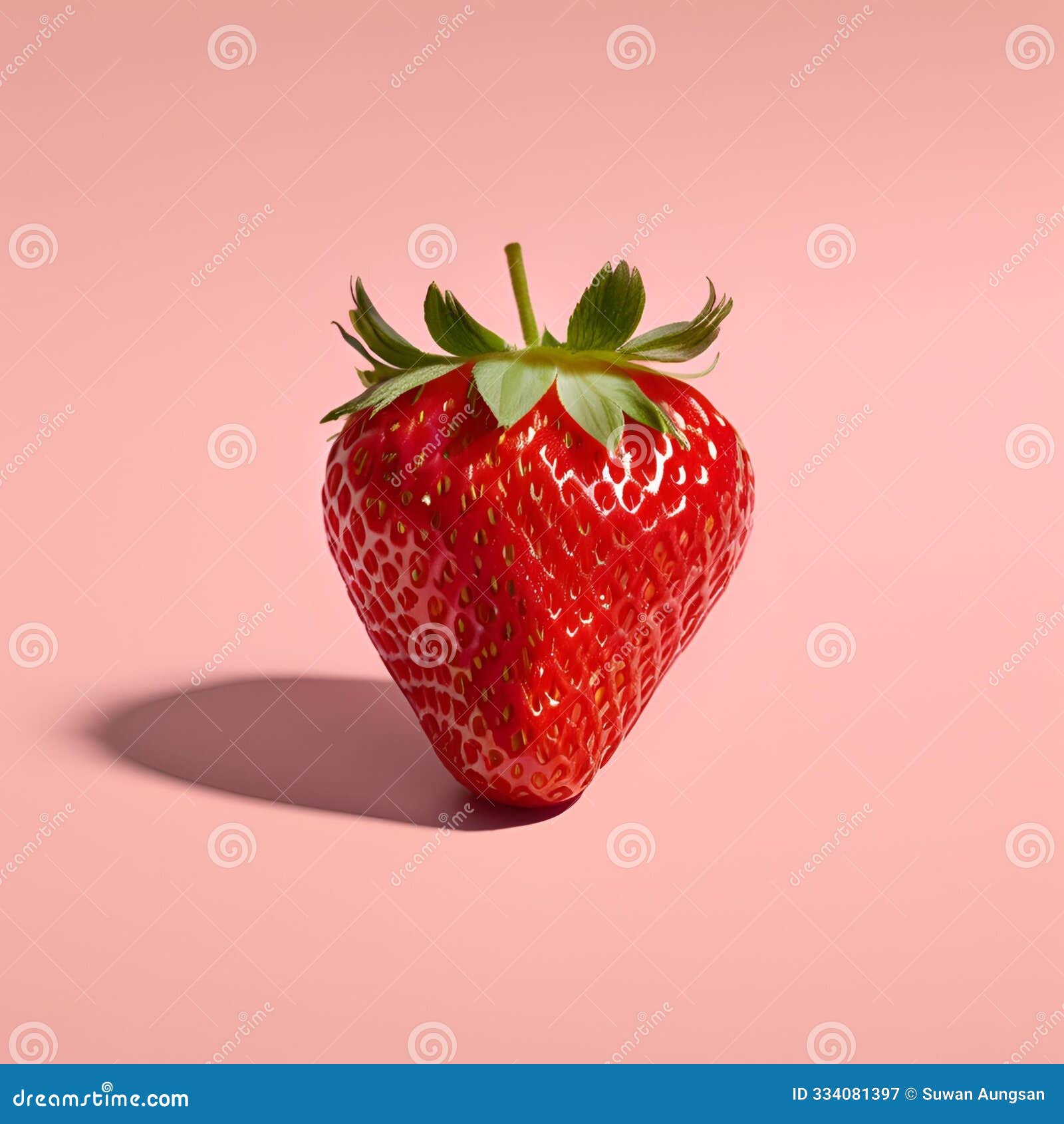 Fruits Studio - a Strawberry, Front View, Studio Photo Stock ...