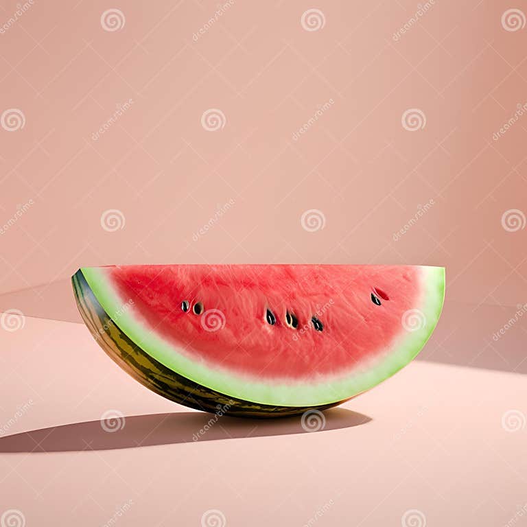 Fruits Studio - a Watermelon, Front View, Studio Photo Stock ...