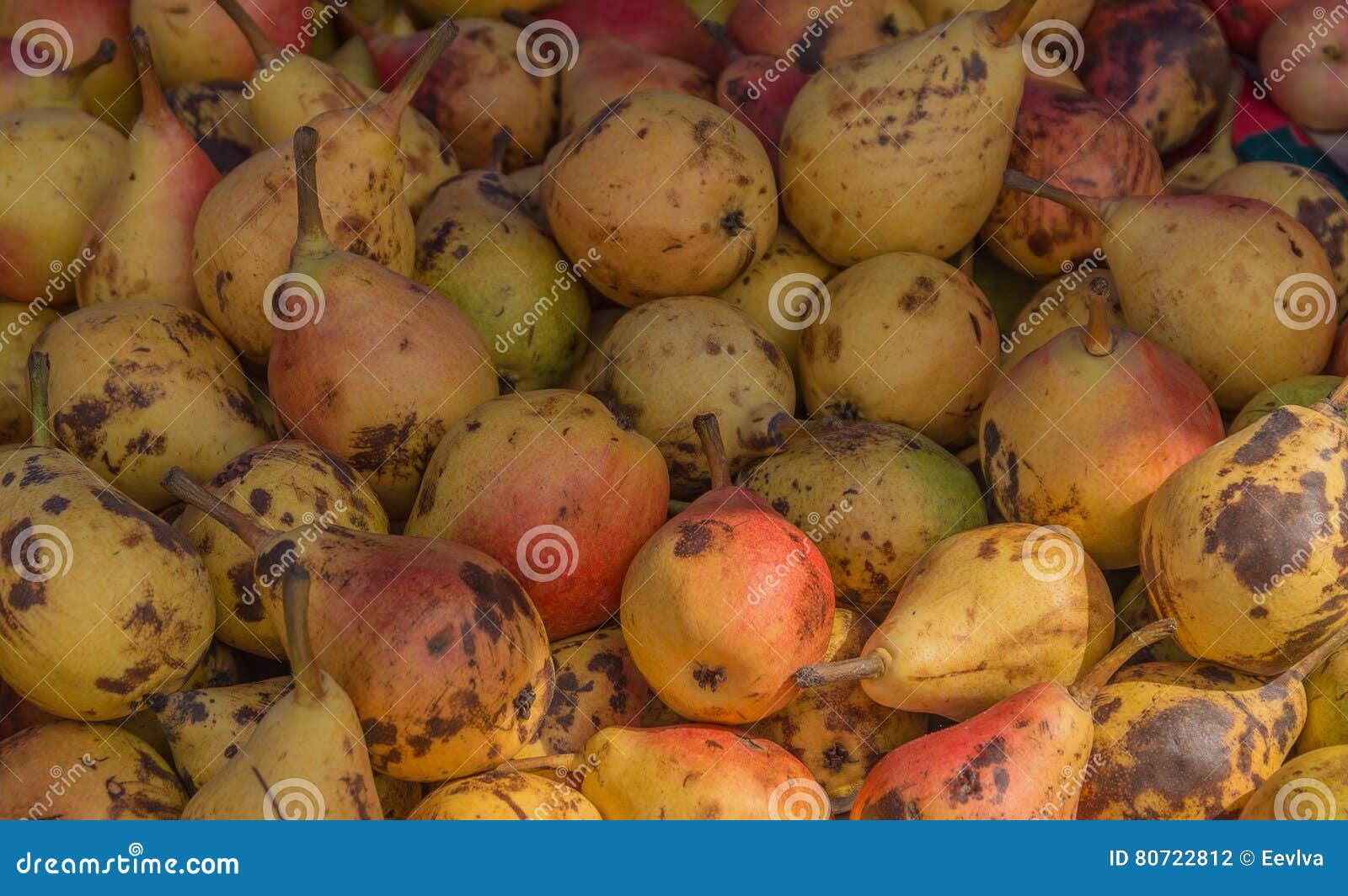 Fruits in a Supermarket - Pears. Stock Photo - Image of nature ...