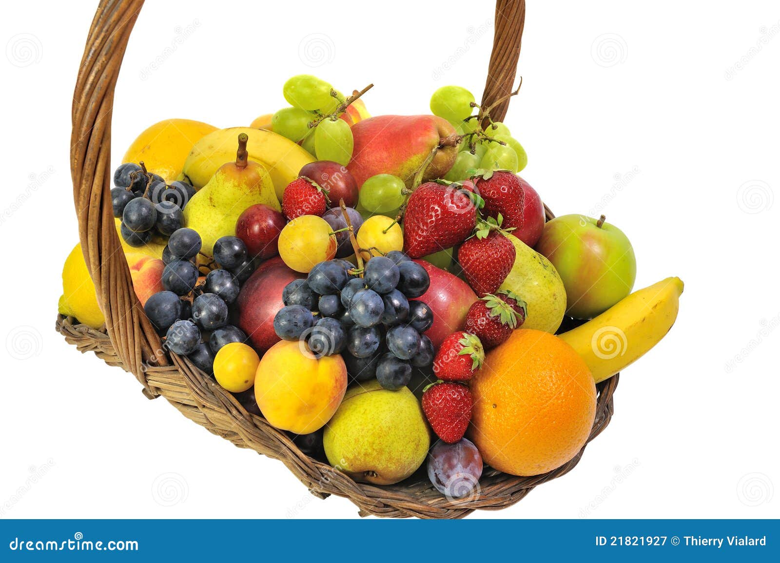 Fruits three stock image. Image of fruits, grape, basket - 21821927