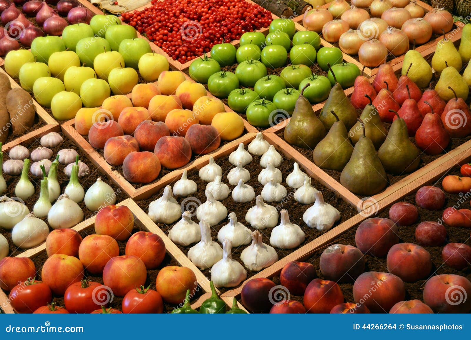 Fruits and Vegetables stock photo. Image of garlic, pears - 44266264