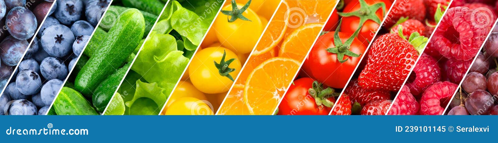 Fruits and Vegetables. Background of Fresh Color Food Stock Image ...