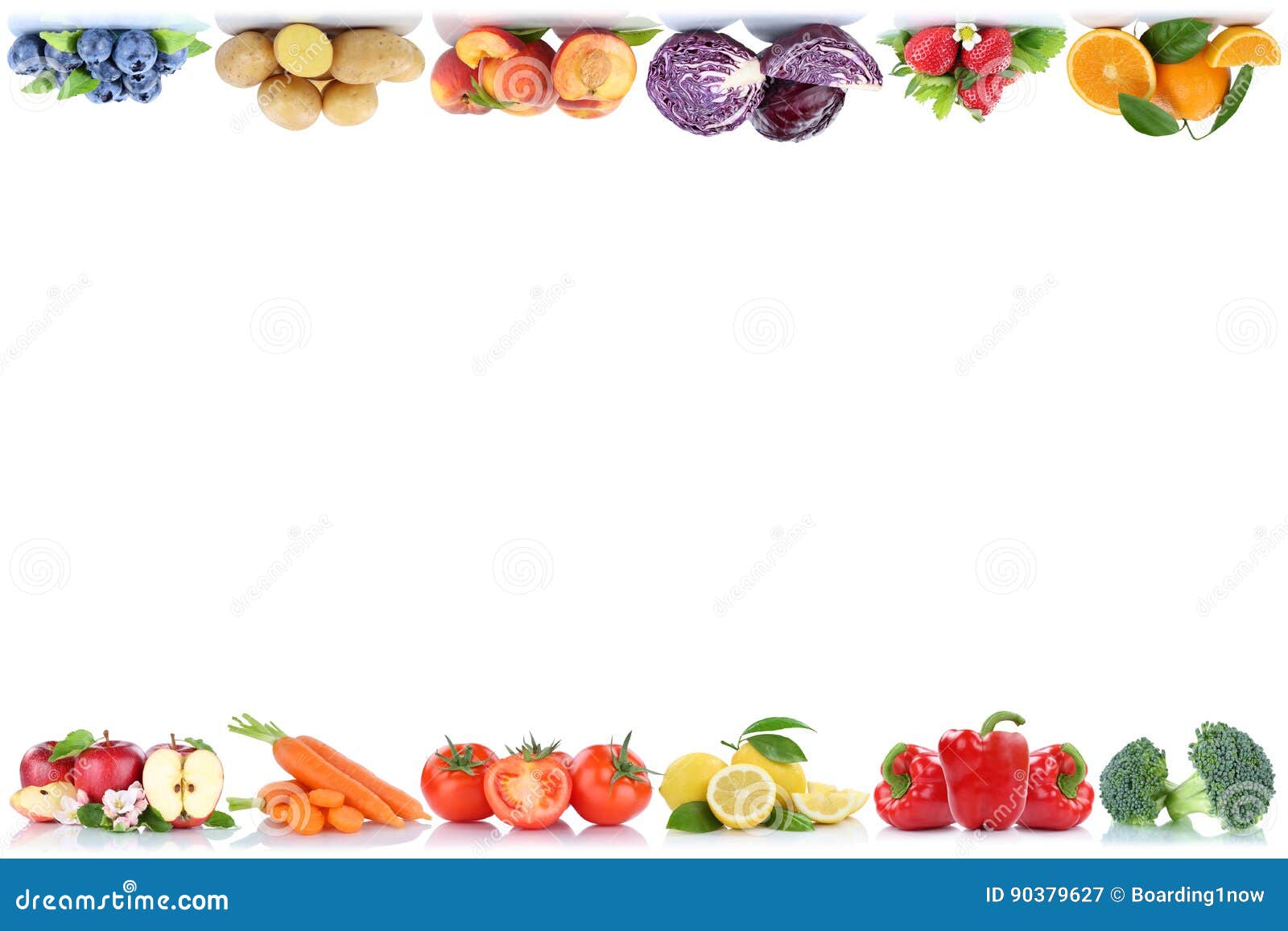 Fruit And Vegetables Border