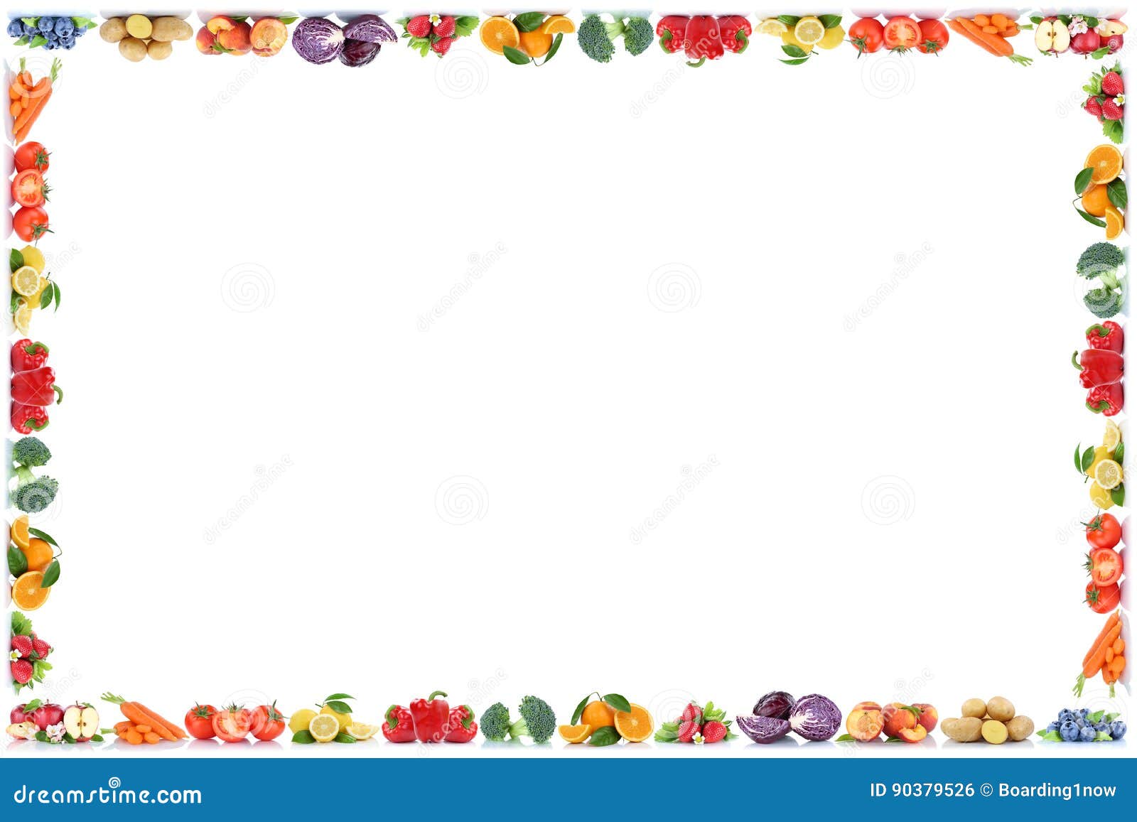 Fruits and Vegetables Copyspace Frame Border Copy Space Apple Be Stock ...