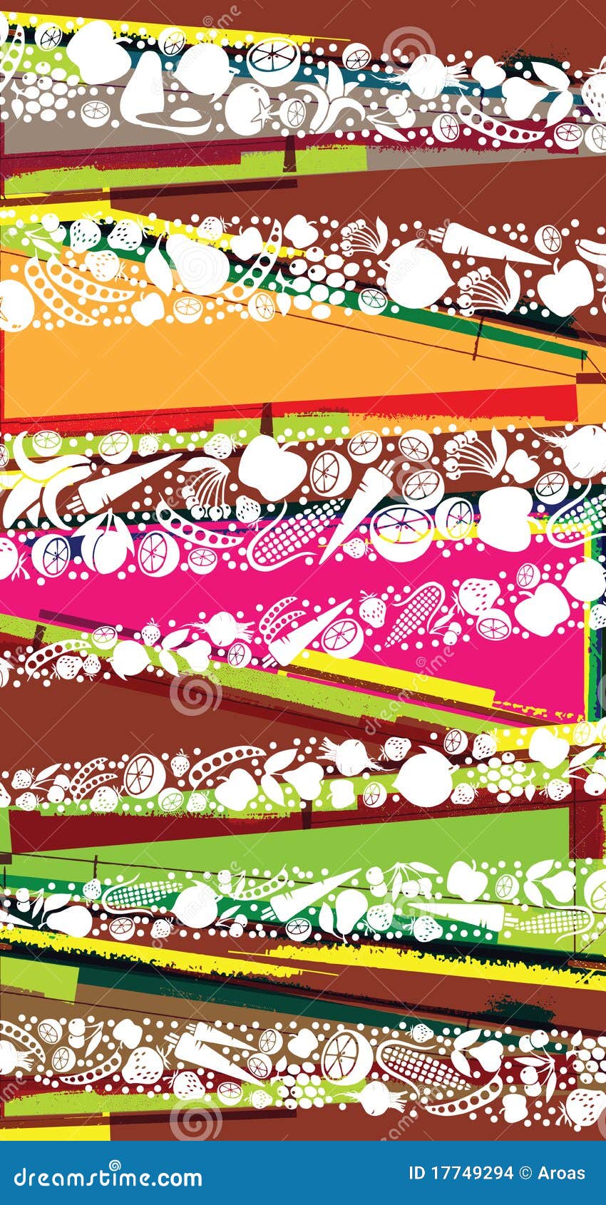 Fruits and Vegetables Design Stock Vector - Illustration of healthy ...