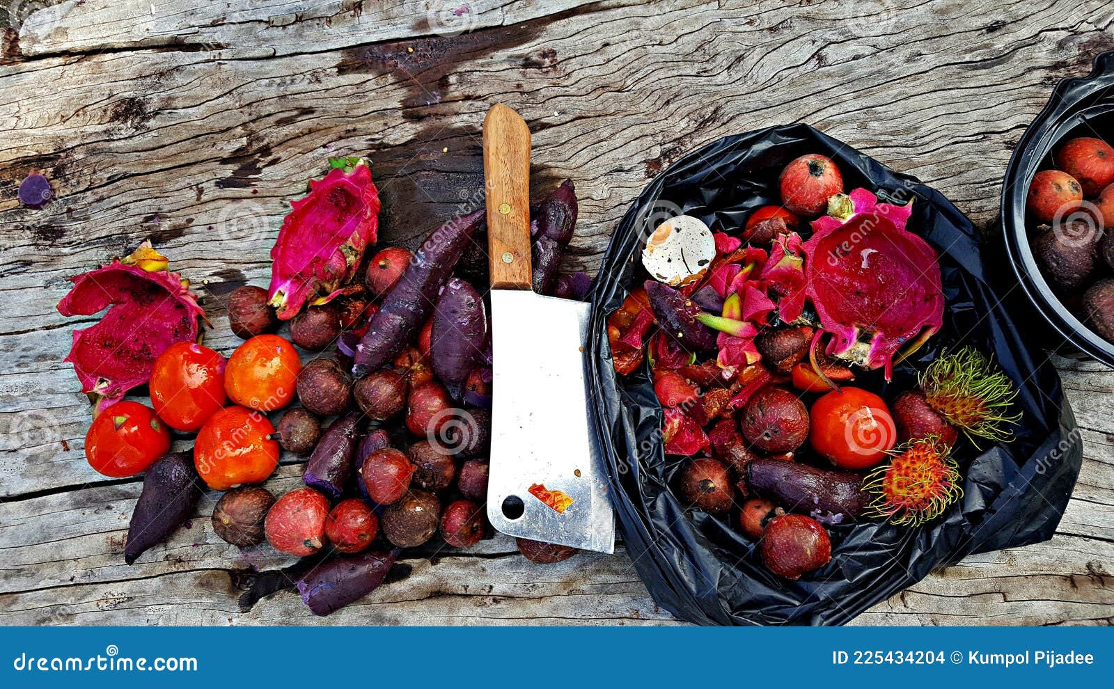 Fruits and Vegetables are Preparing To Compost Organic Fertilizer Stock ...