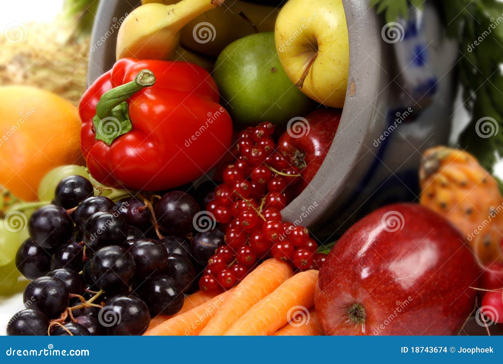Fruits and Vegetables, with Shallow Focus Stock Photo - Image of ...