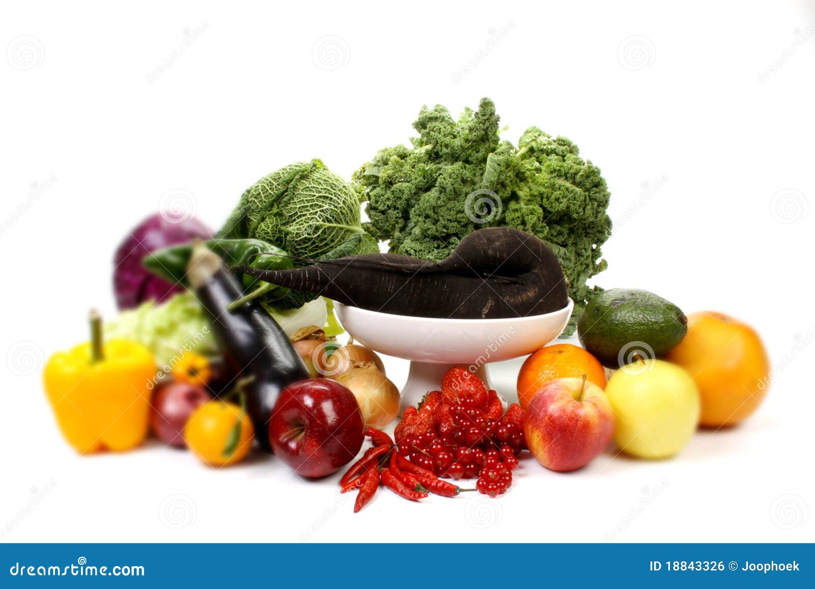 Fruits and Vegetables, with Shallow Focus Stock Photo - Image of ...