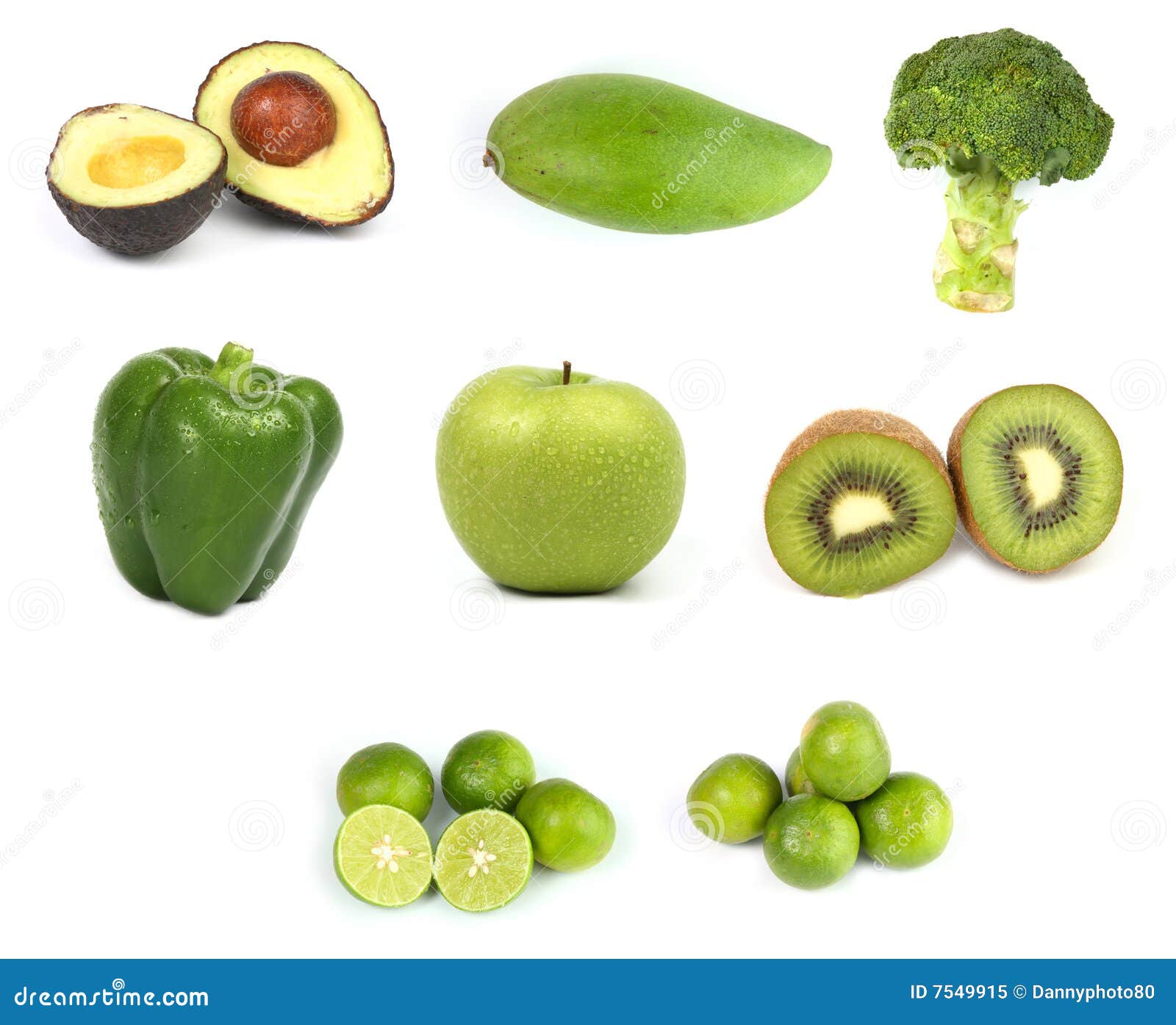 Fruits verts image stock. Image du citron, vert, chaux - 7549915