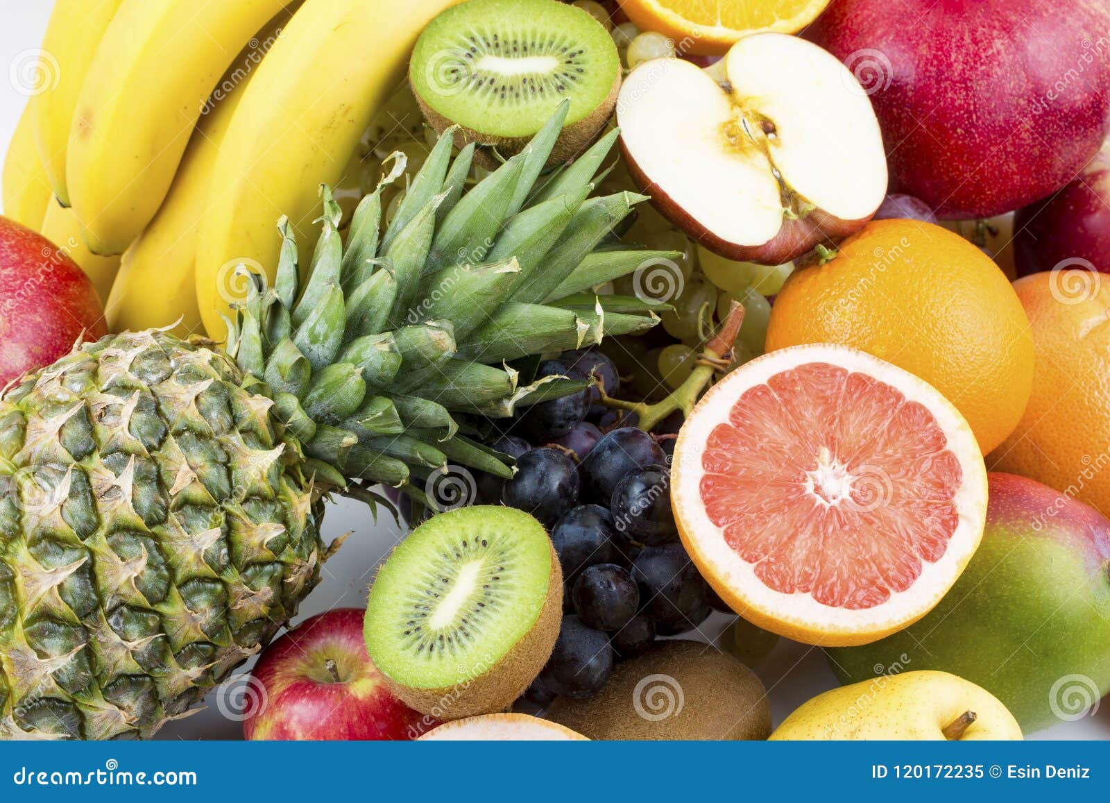 Fruits on the White Background Stock Image - Image of white, isolated ...