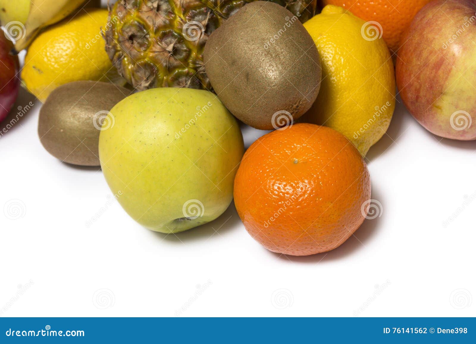 Fruits on a White Background Stock Photo - Image of nature, freshness ...