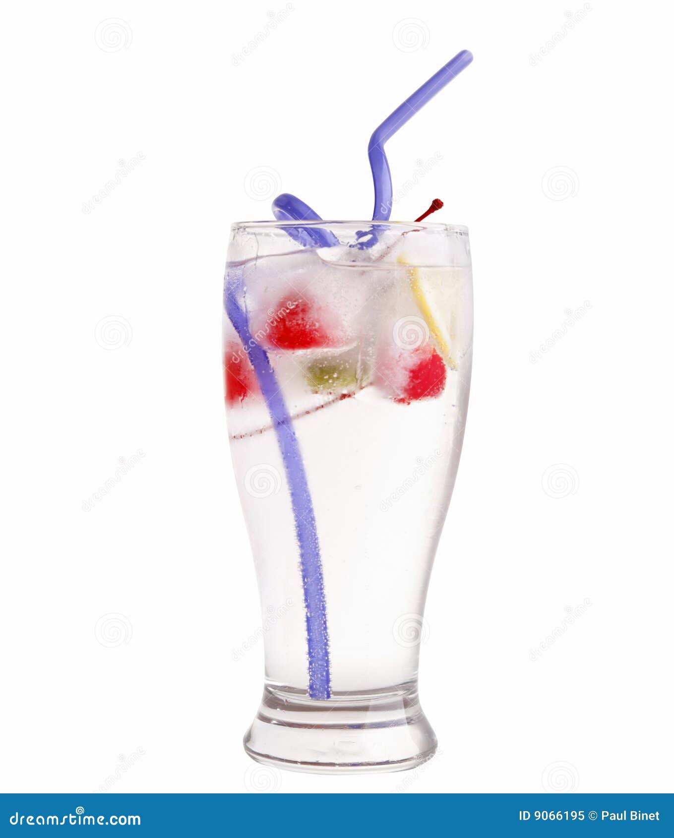 Fruity drink on ice stock image. Image of splashing, cherry - 9066195