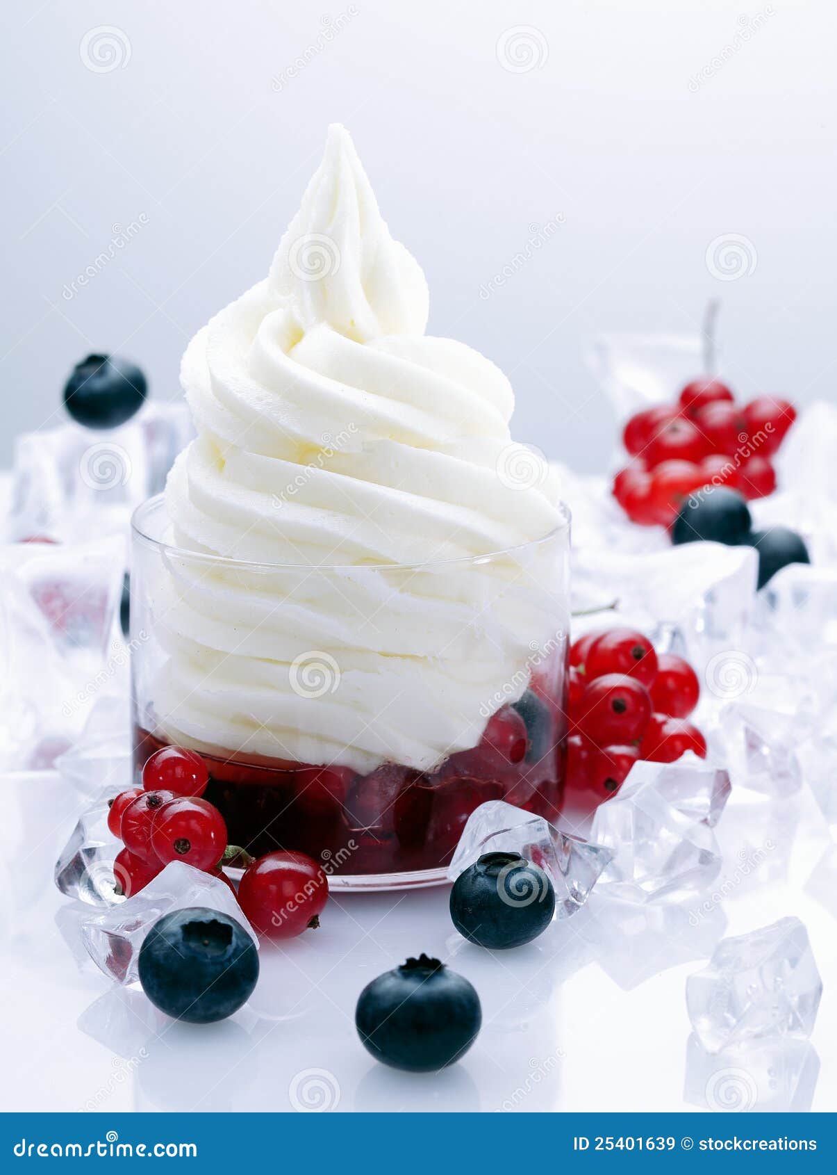 Fruity Frozen Yogurt stock image. Image of pink, fresh - 25401639